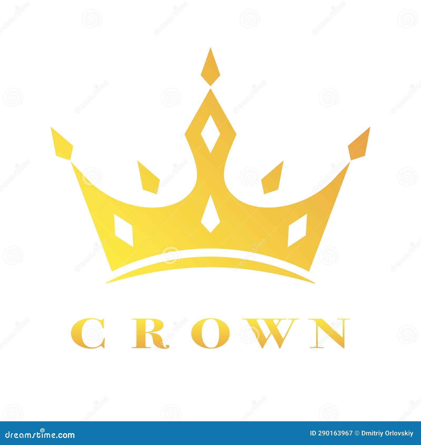 Creative Crown Concept Logo Design Template. EPS Stock Vector ...