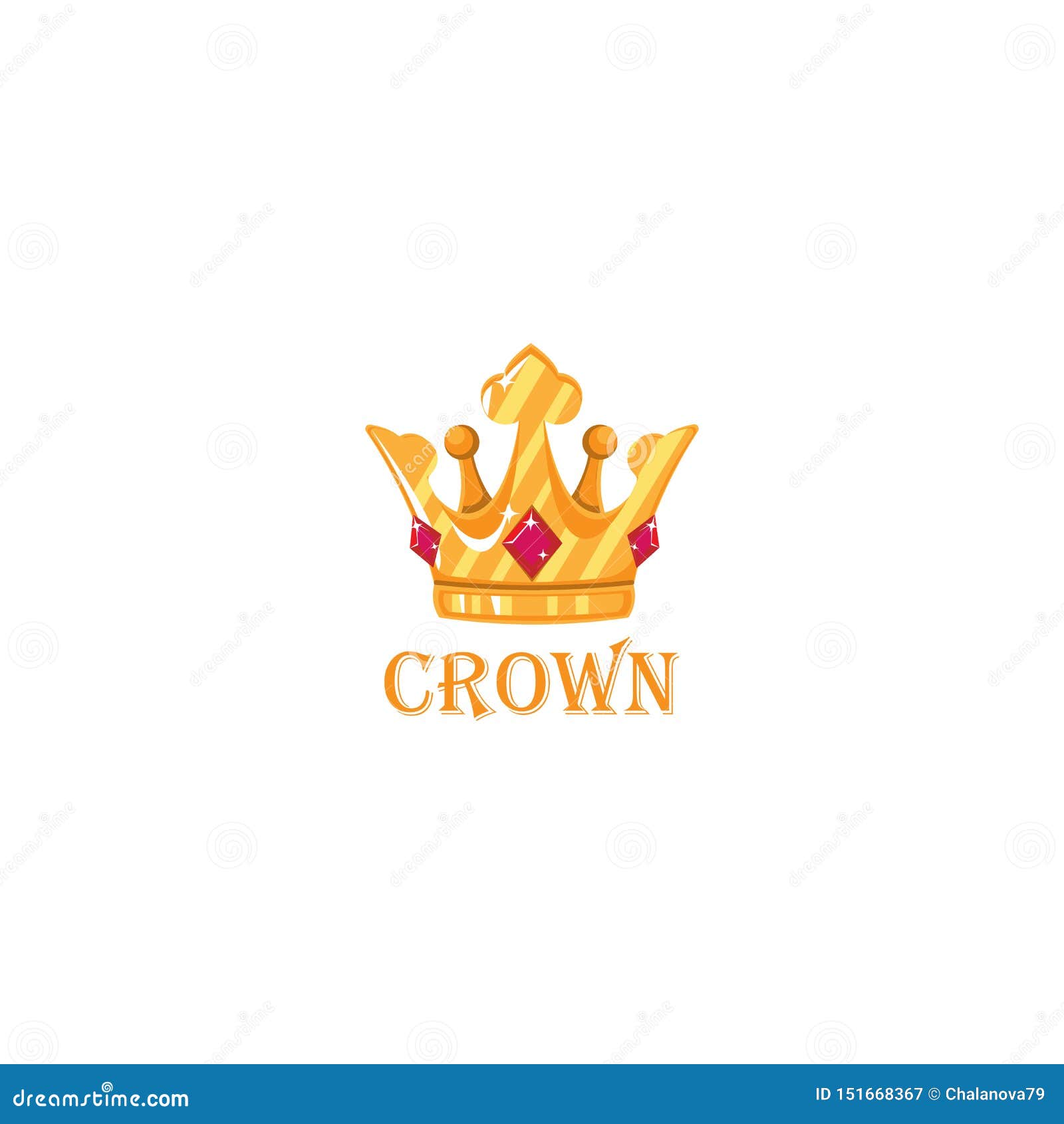 Creative Crown Concept Logo Design Template Stock Vector - Illustration ...