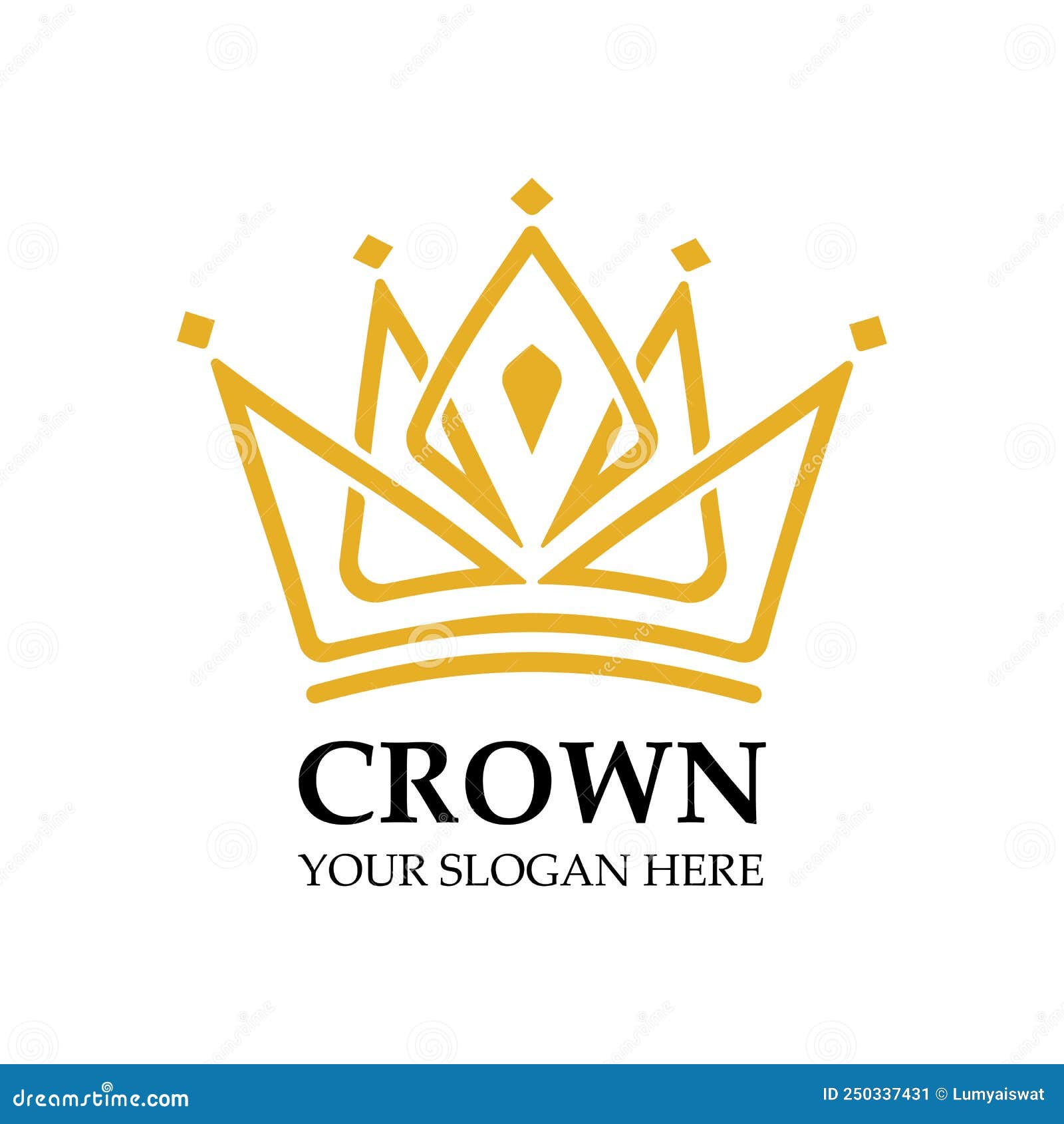 Creative Crown Logo Design Template Stock Vector - Illustration of idea ...