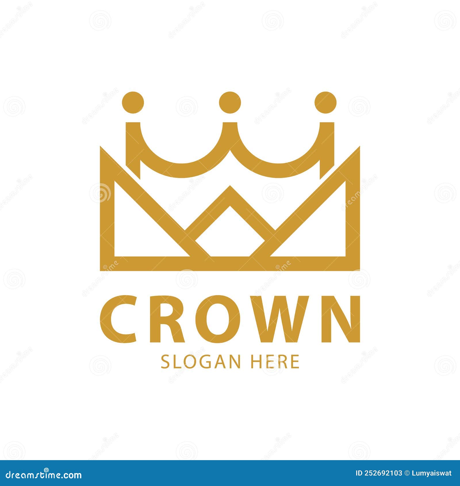 Creative Crown Logo Design Template Stock Vector - Illustration of ...