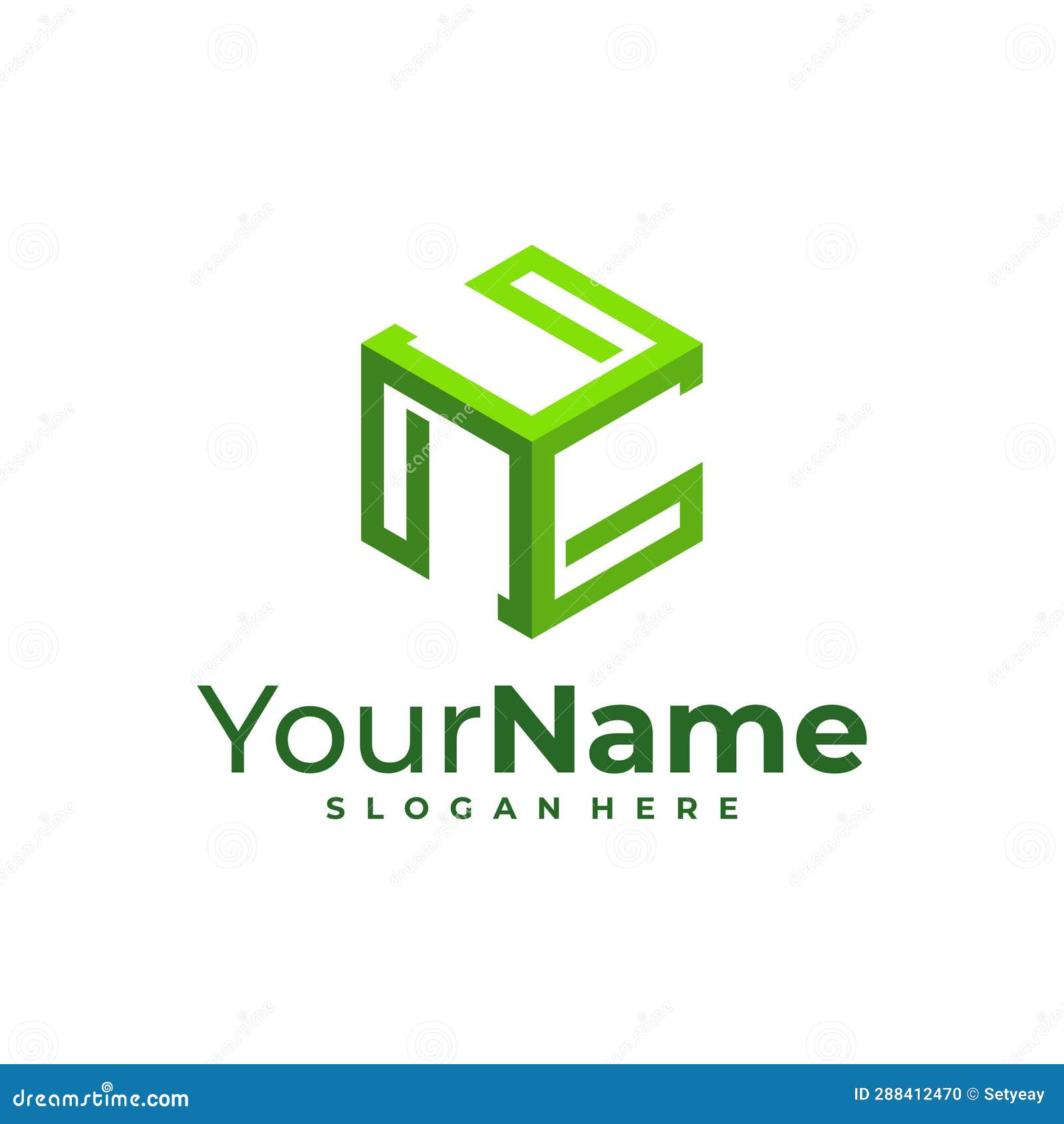 Creative Cube Logo Vector. Hexagon Logo Design Template Stock Vector ...