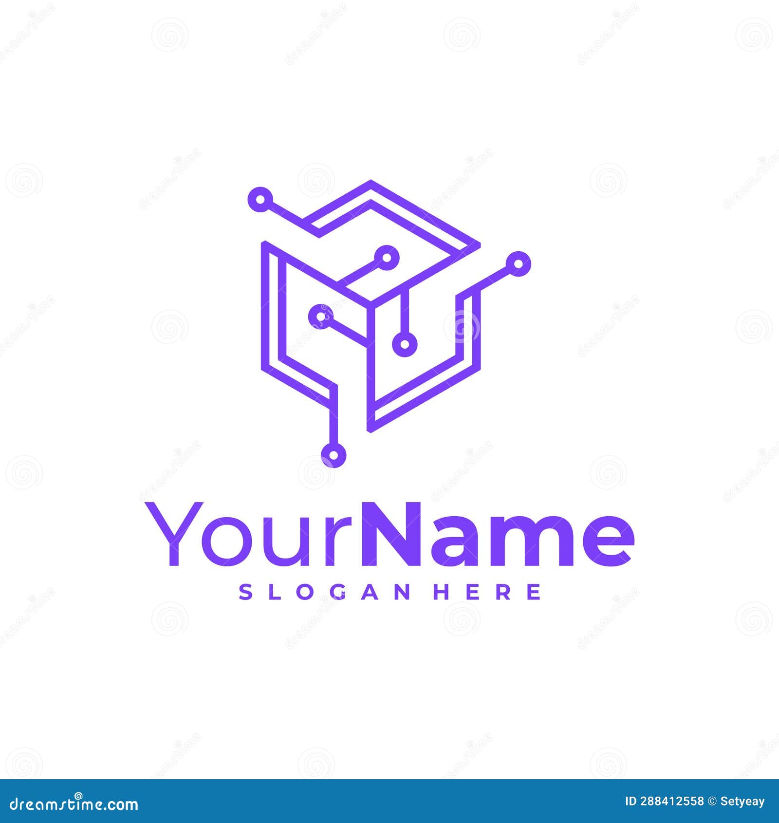 Creative Cube Logo Vector. Hexagon Logo Design Template Stock Vector ...