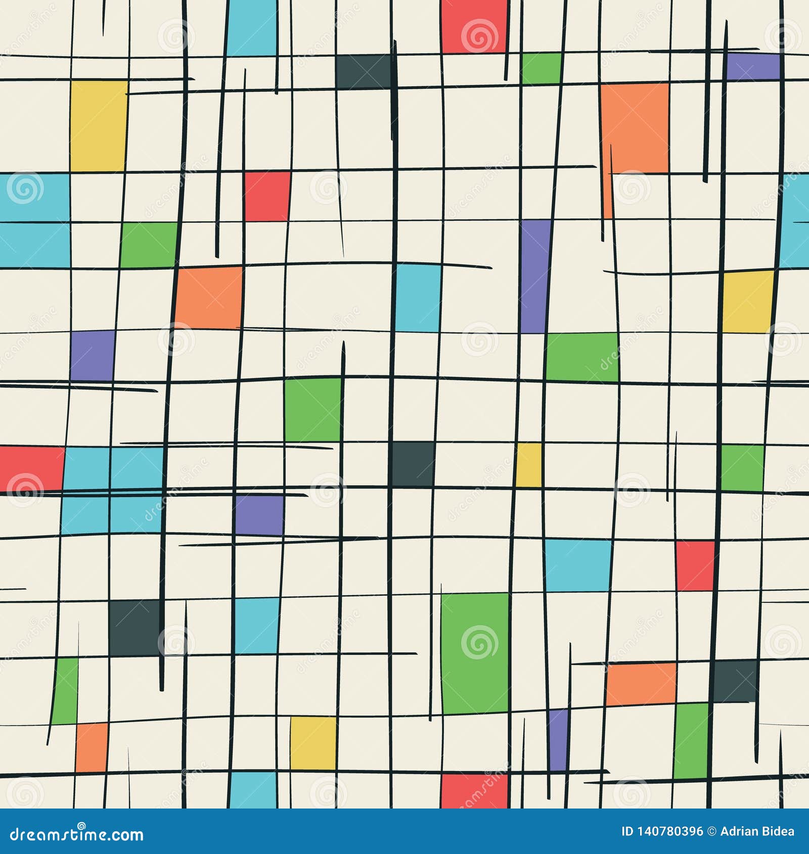 Creative Cube Seamless Pattern. Stock Illustration - Illustration of ...