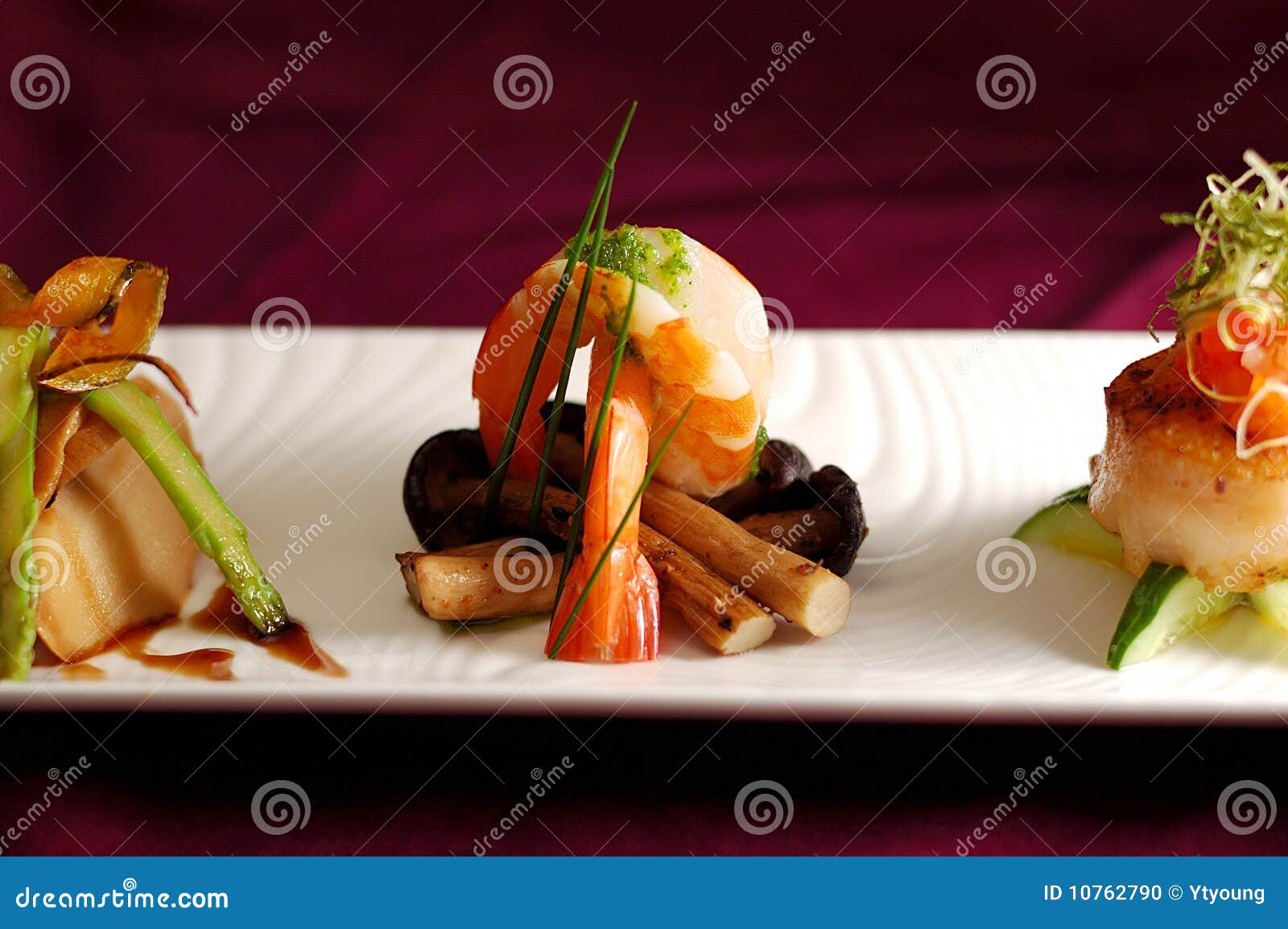 Creative Cuisine Appetizer Shrimp Seafood Stock Photo - Image of food ...