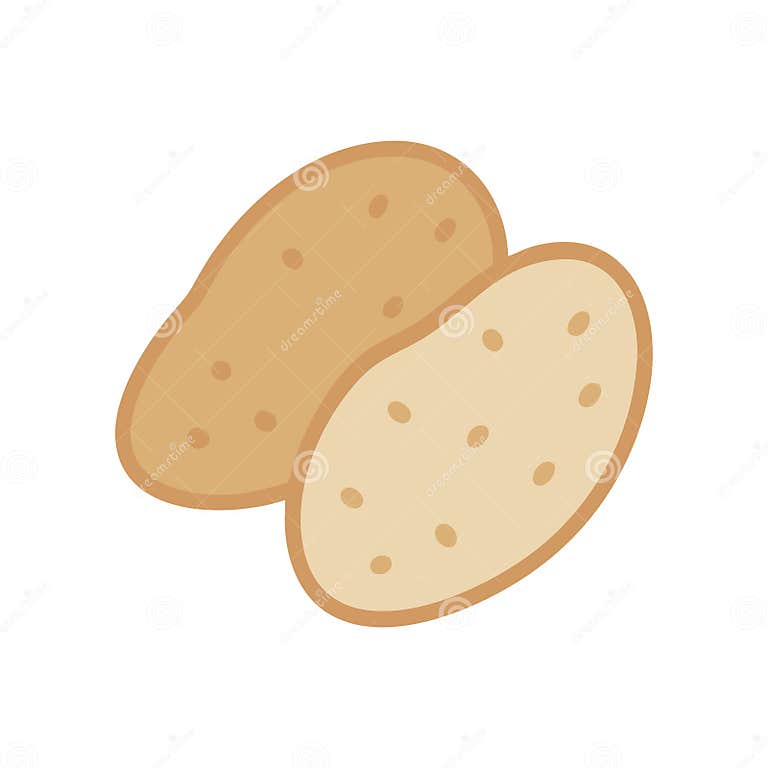 Creative Potato Culinary Design Stock Illustration - Illustration of ...