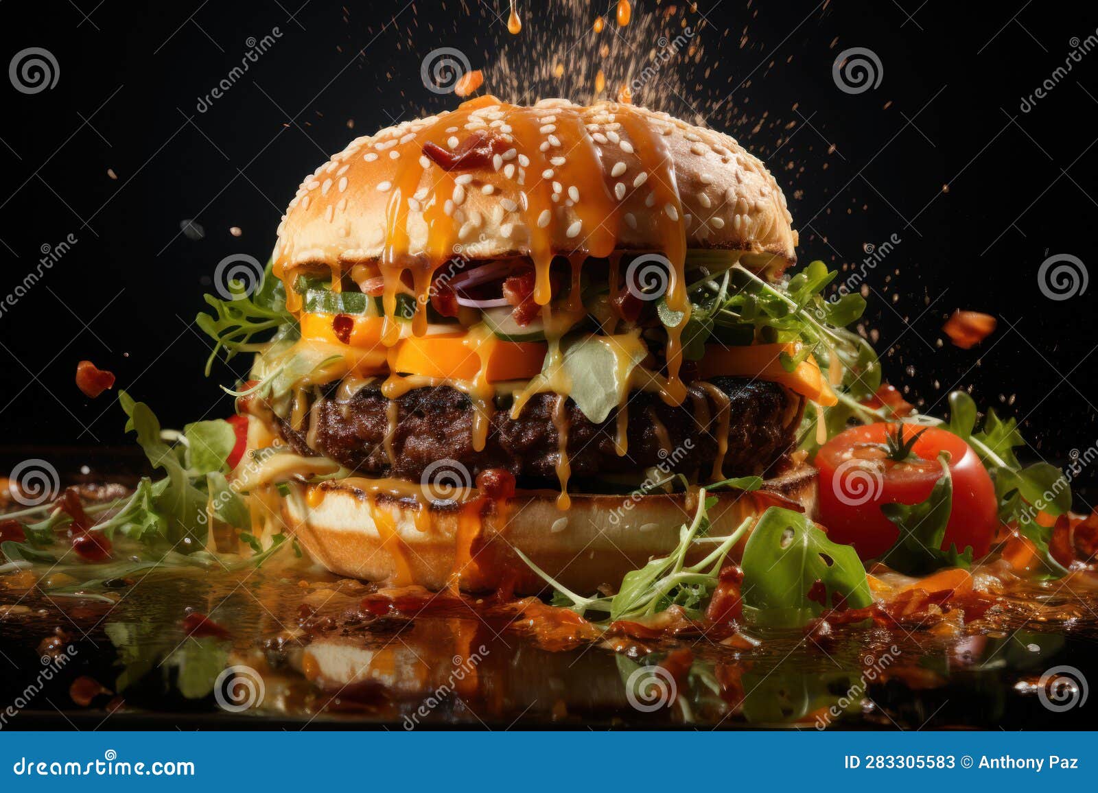 Creative Culinary Masterpiece: Big Burger with Innovative Design ...