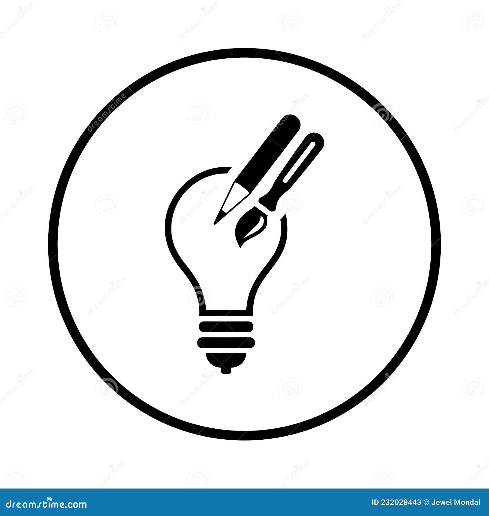 Creative, Custom, Design Icon. Black Vector Design Stock Vector ...