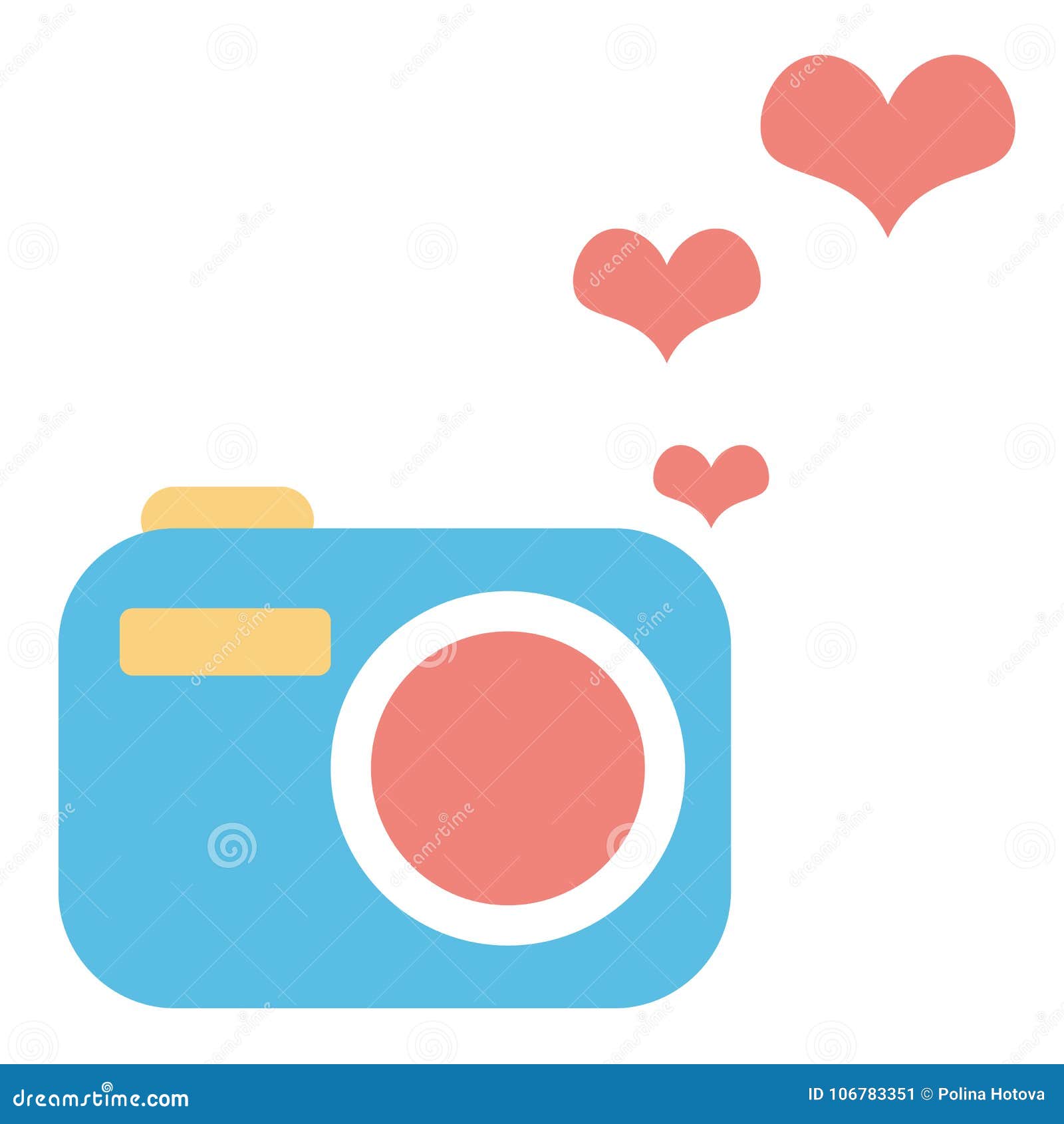 Creative Cute Camera Icon. Colorful Concept Graphic Logo Stock Vector ...