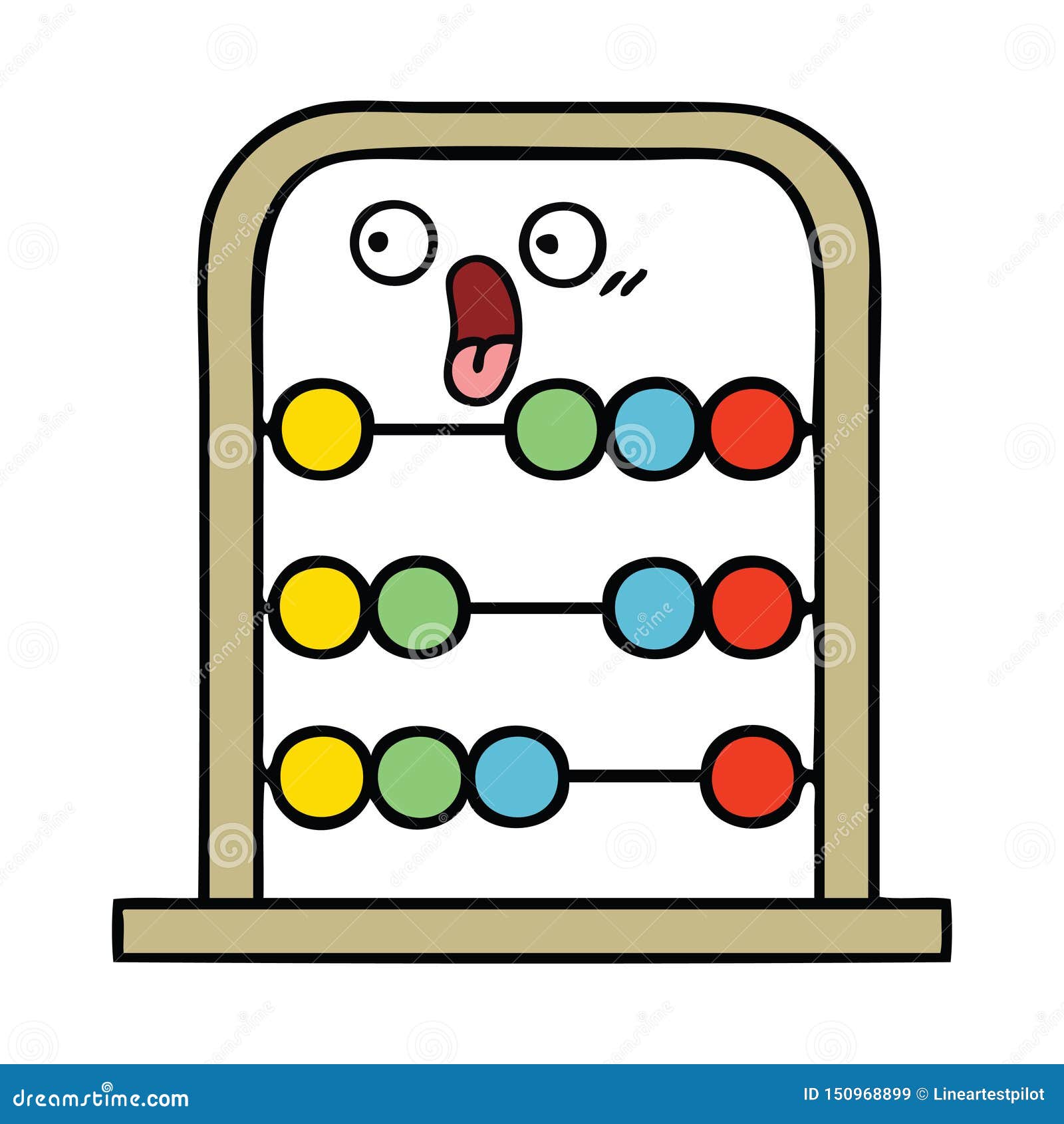 A Creative Cute Cartoon Abacus Stock Vector - Illustration of clip ...