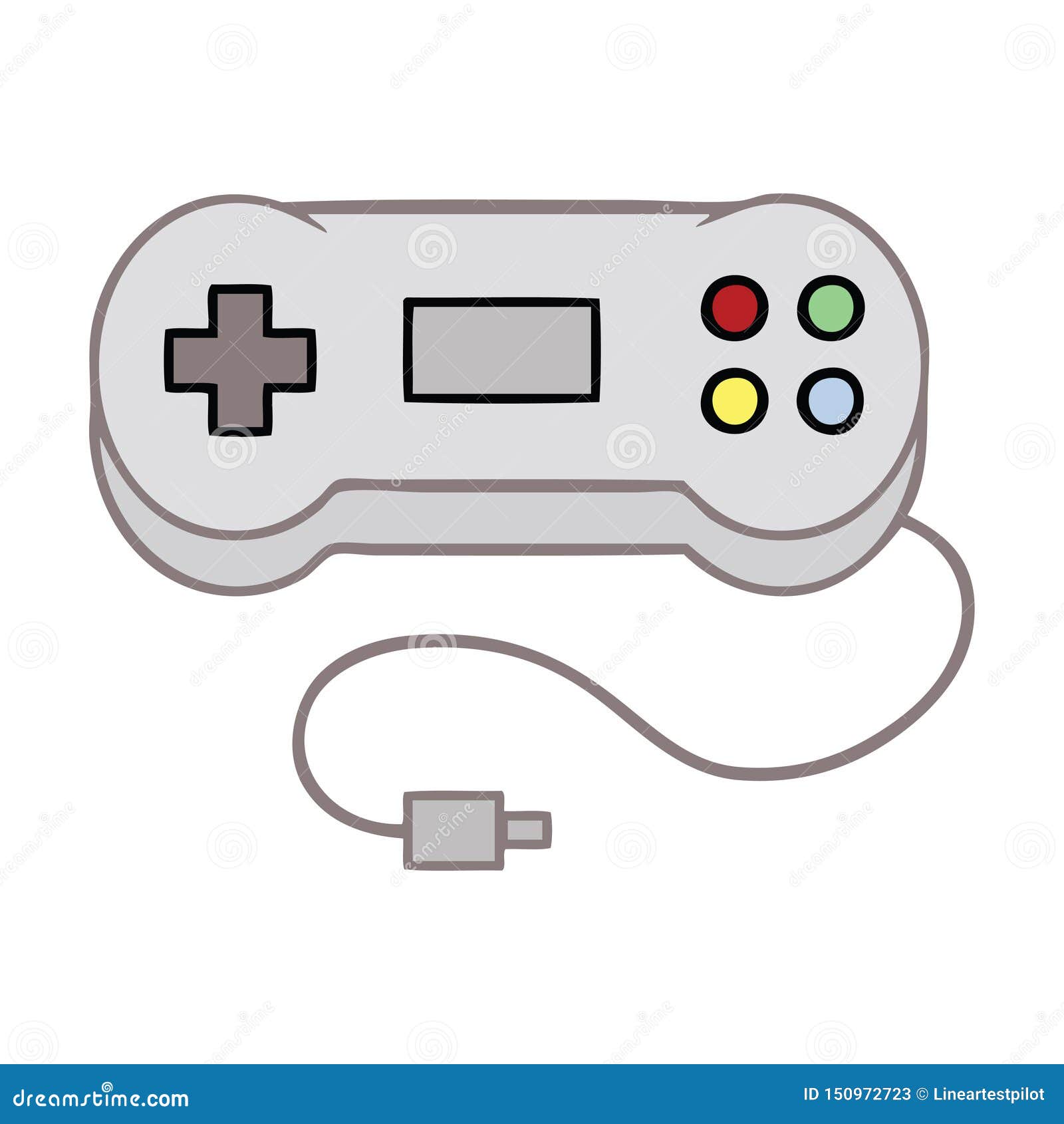 A Creative Cute Cartoon Game Controller Stock Vector - Illustration of ...