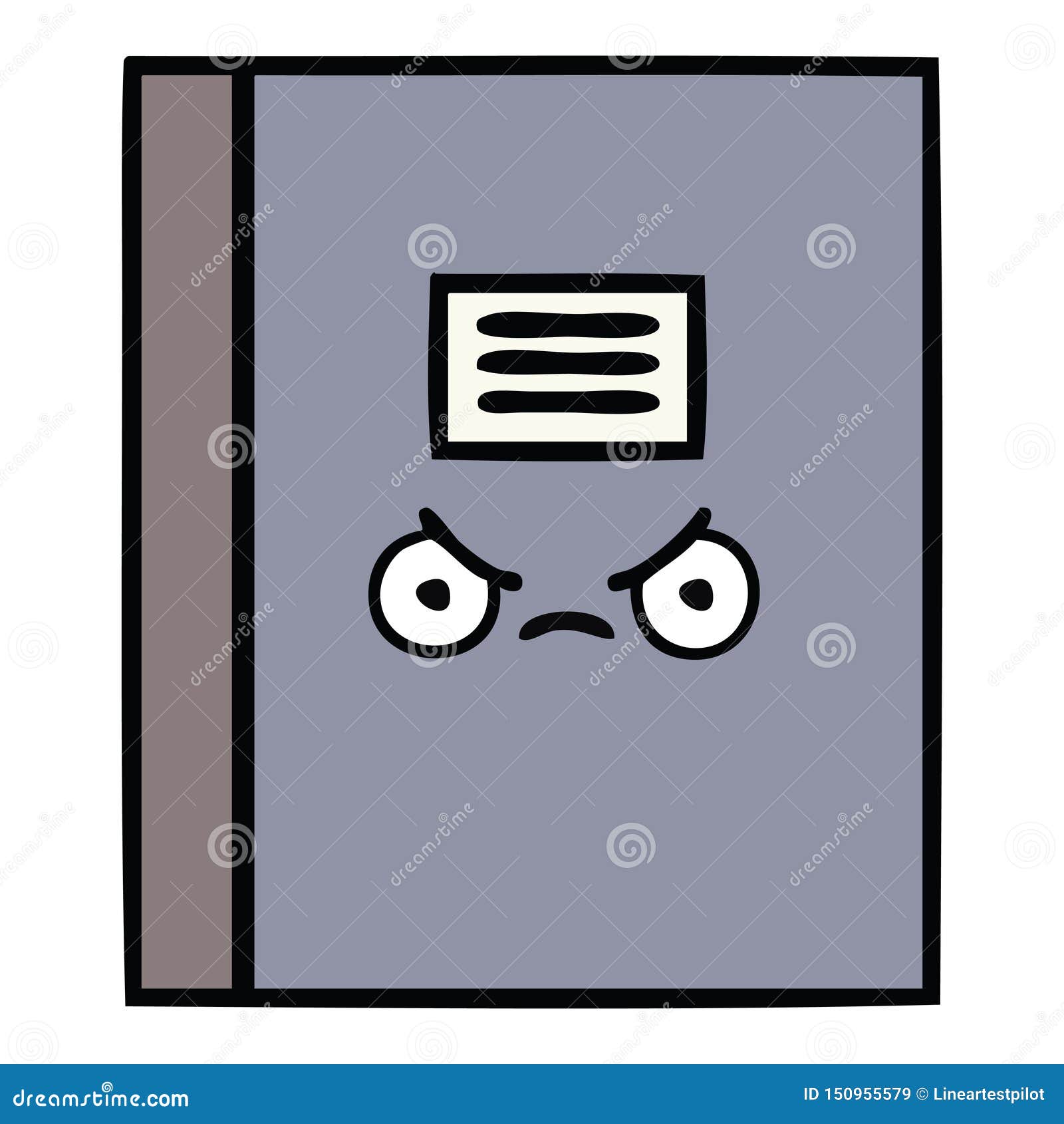 A Creative Cute Cartoon Notebook Stock Vector - Illustration of quirky ...