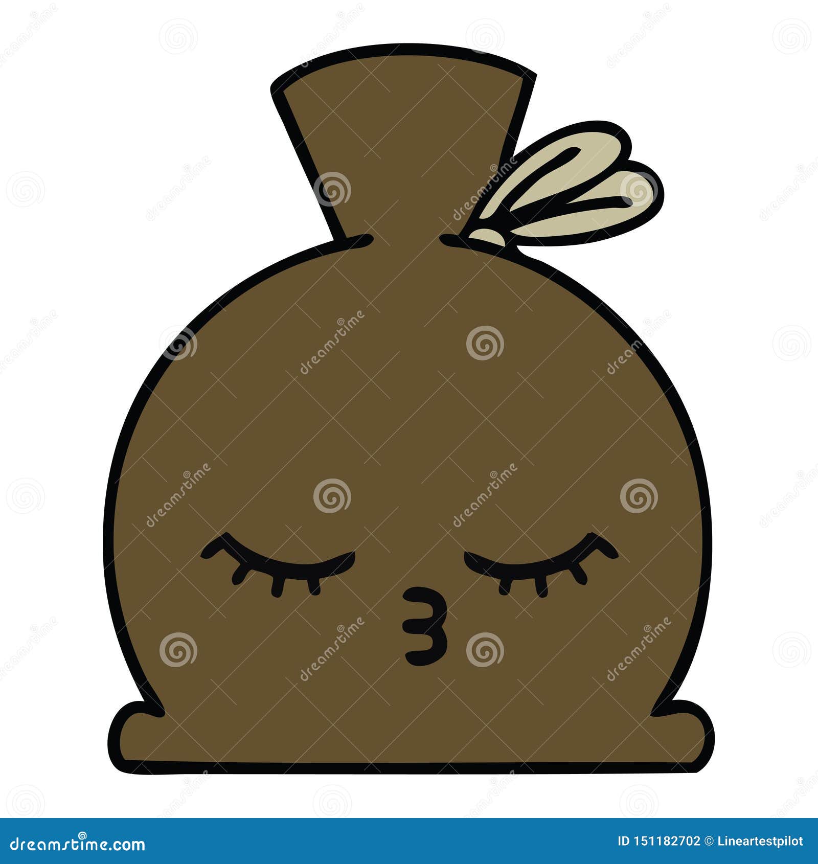 A Creative Cute Cartoon Sack Stock Vector - Illustration of christmas ...