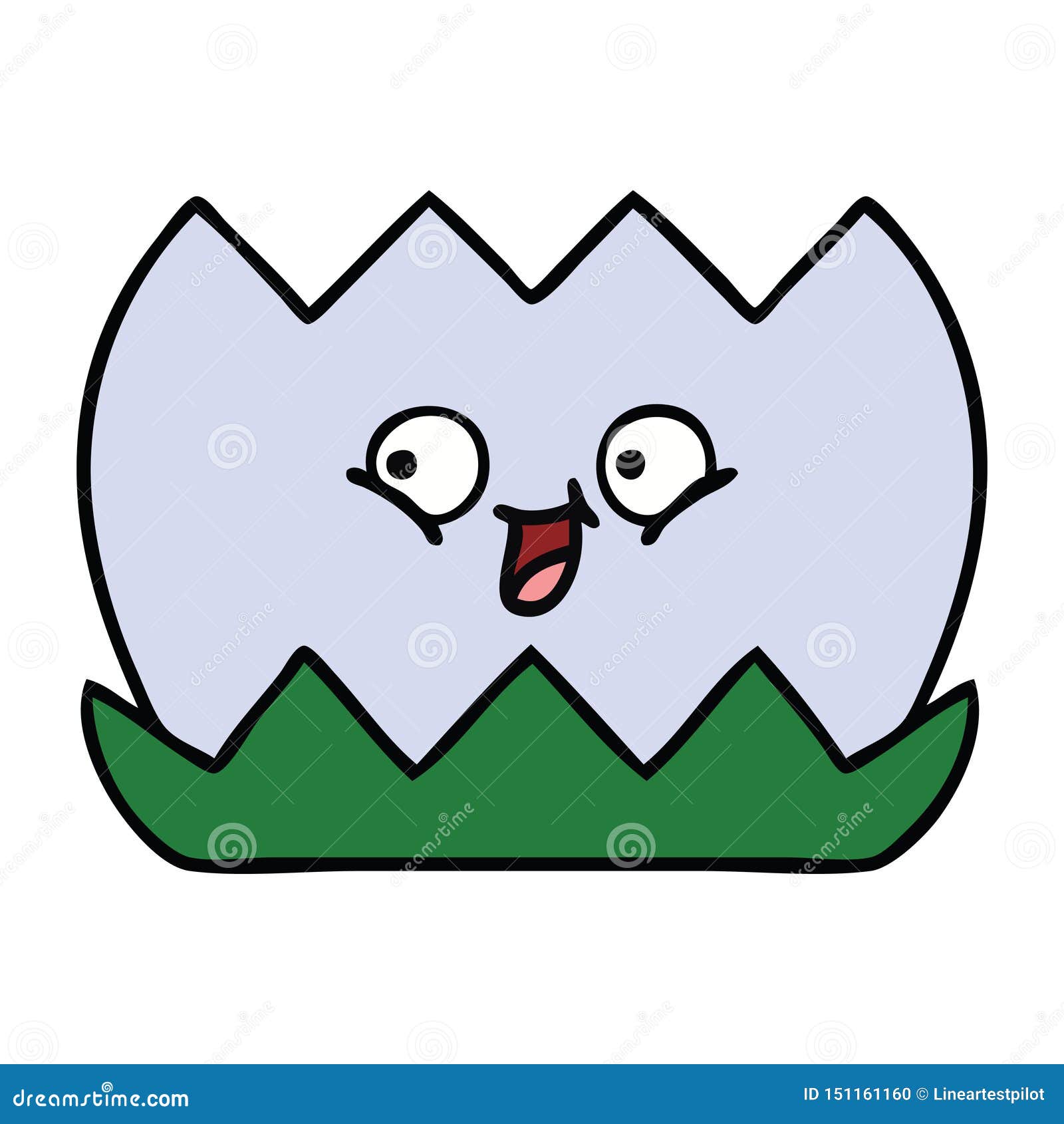 A Creative Cute Cartoon Water Lilly Stock Vector - Illustration of ...