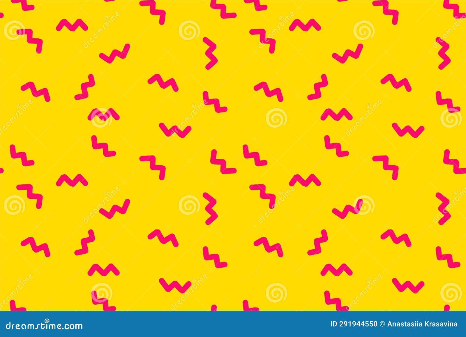 Creative Cute Squiggle Print with Colored Abstract Squiggles. Seamless ...