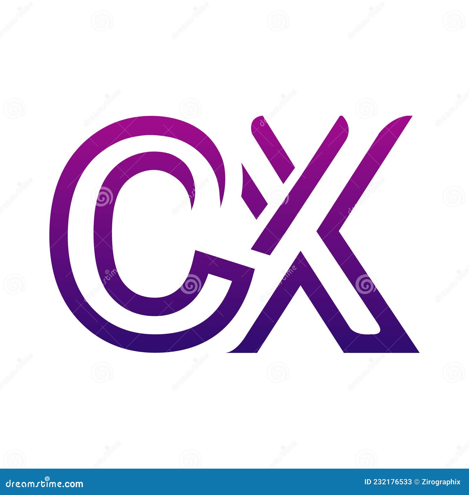 Creative CX Logo Icon Design Stock Vector - Illustration of formatn ...
