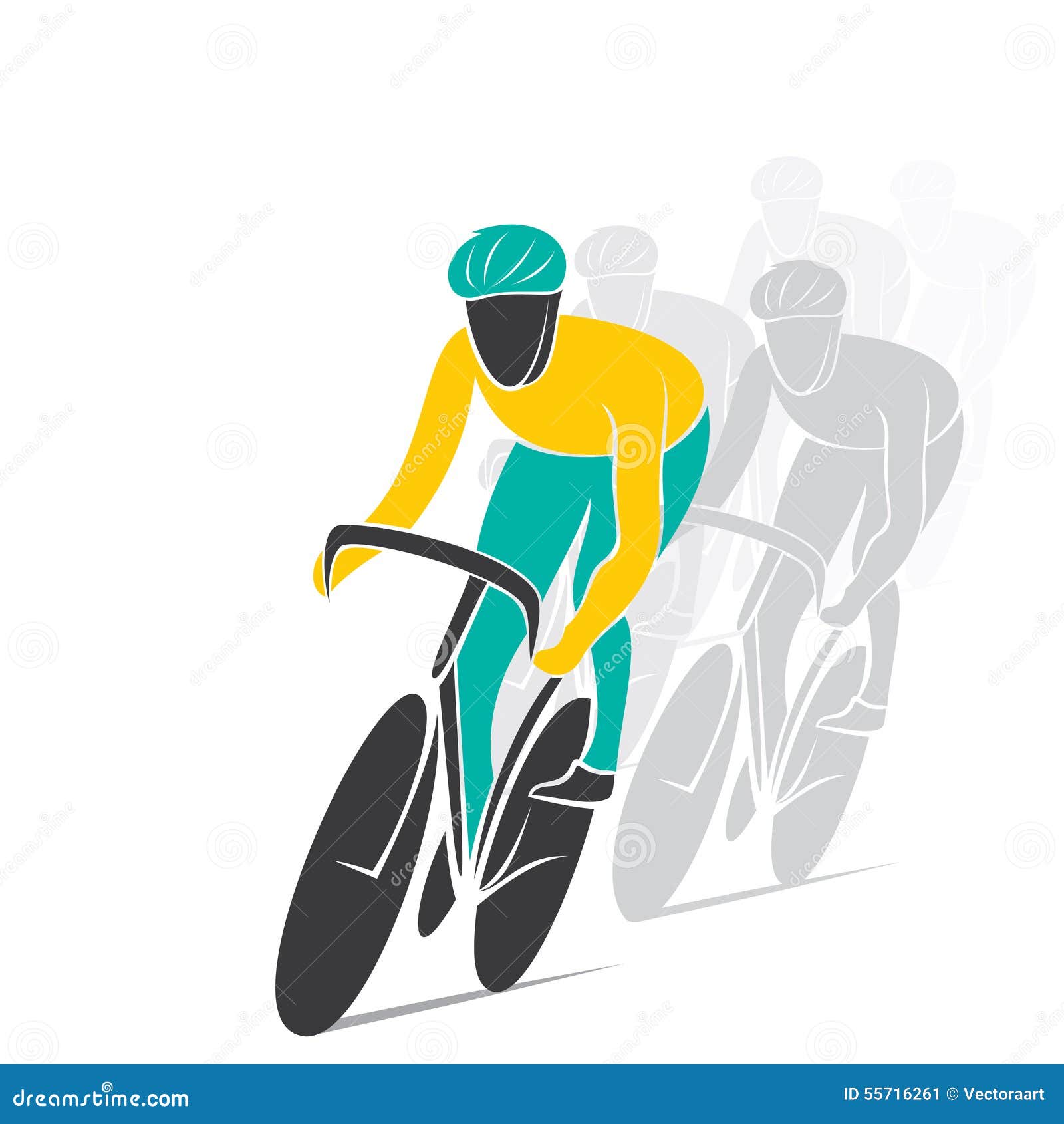 Creative Cycling Race Design Stock Vector - Illustration of speed, road ...