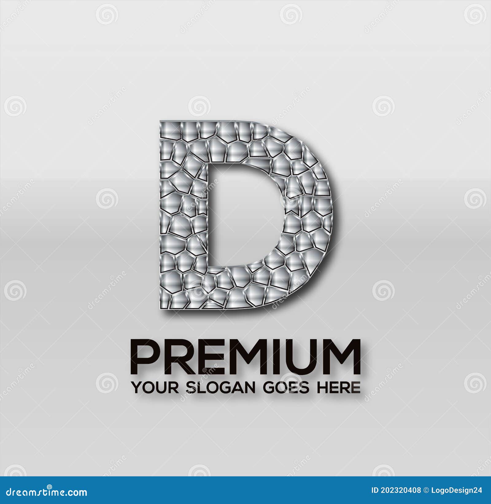 Creative D Alphabet Modern Logo Design Concept Stock Vector ...