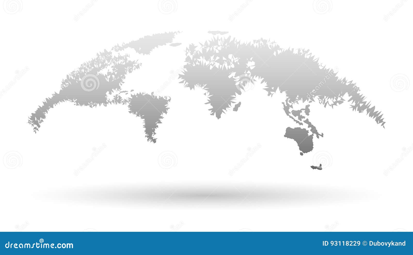 Creative 3D Globe Map in Grunge Style Stock Vector - Illustration of ...
