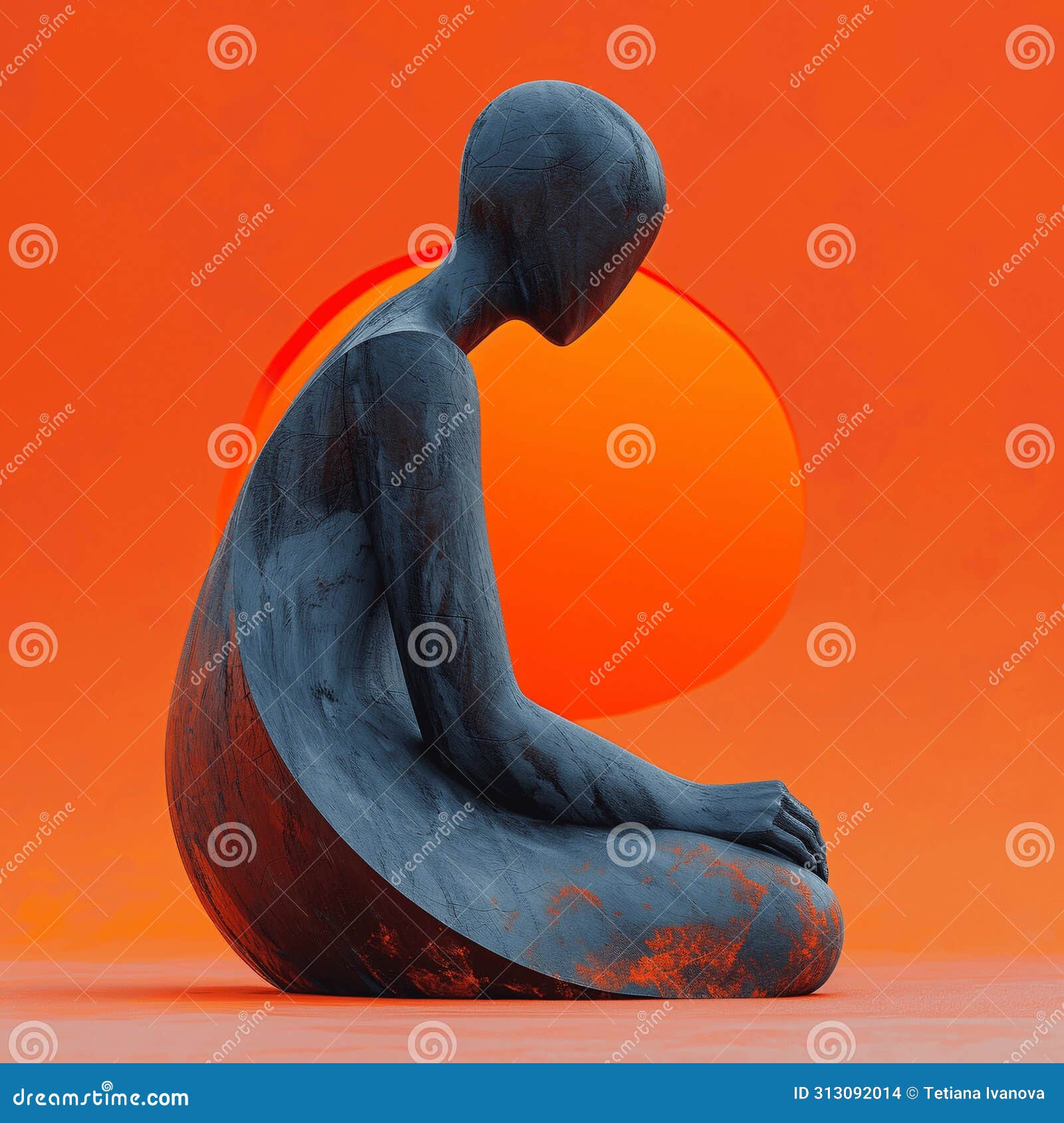 Creative 3D Icon with Negative Space Stock Illustration - Illustration ...