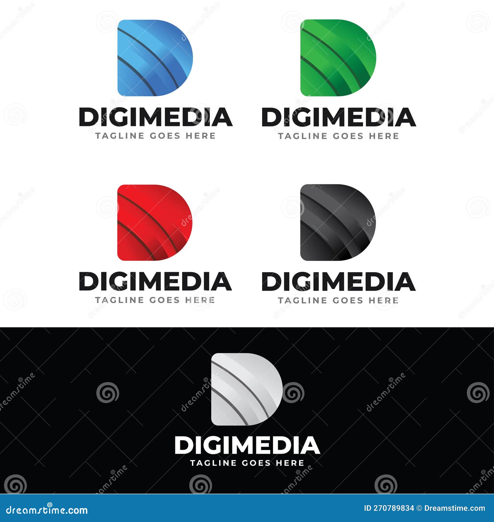 Creative and 3D Letter D Logo Stock Illustration - Illustration of ...