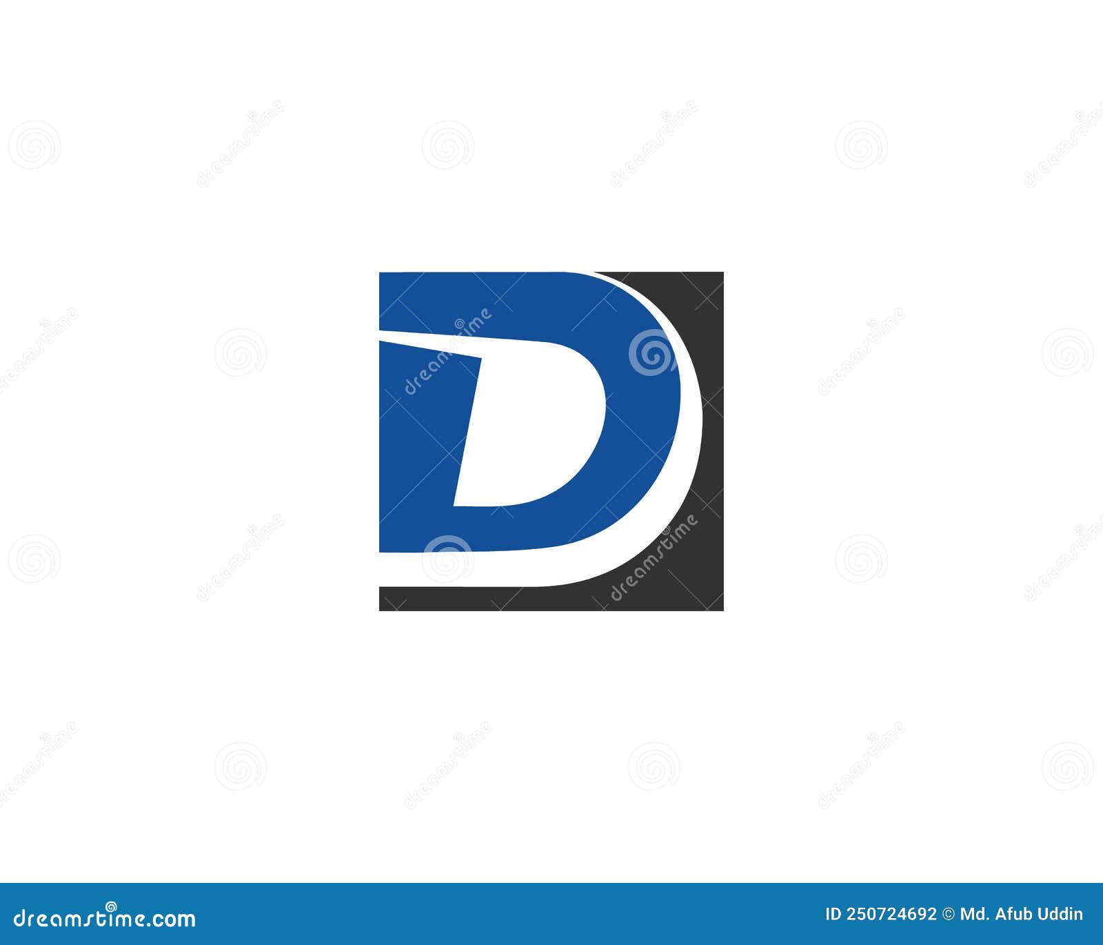 Creative D Letter Logo Icon Stock Vector - Illustration of alphabet ...