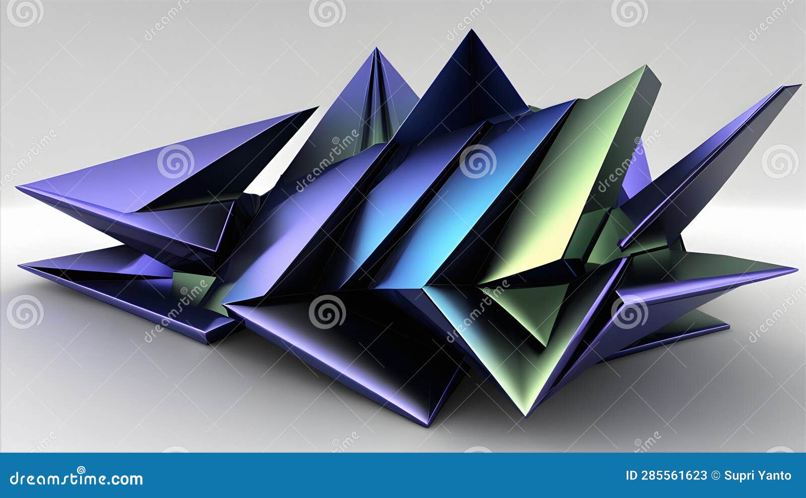 Creative 3D Shape Unique Design on Grey Backdrop for Background Stock ...