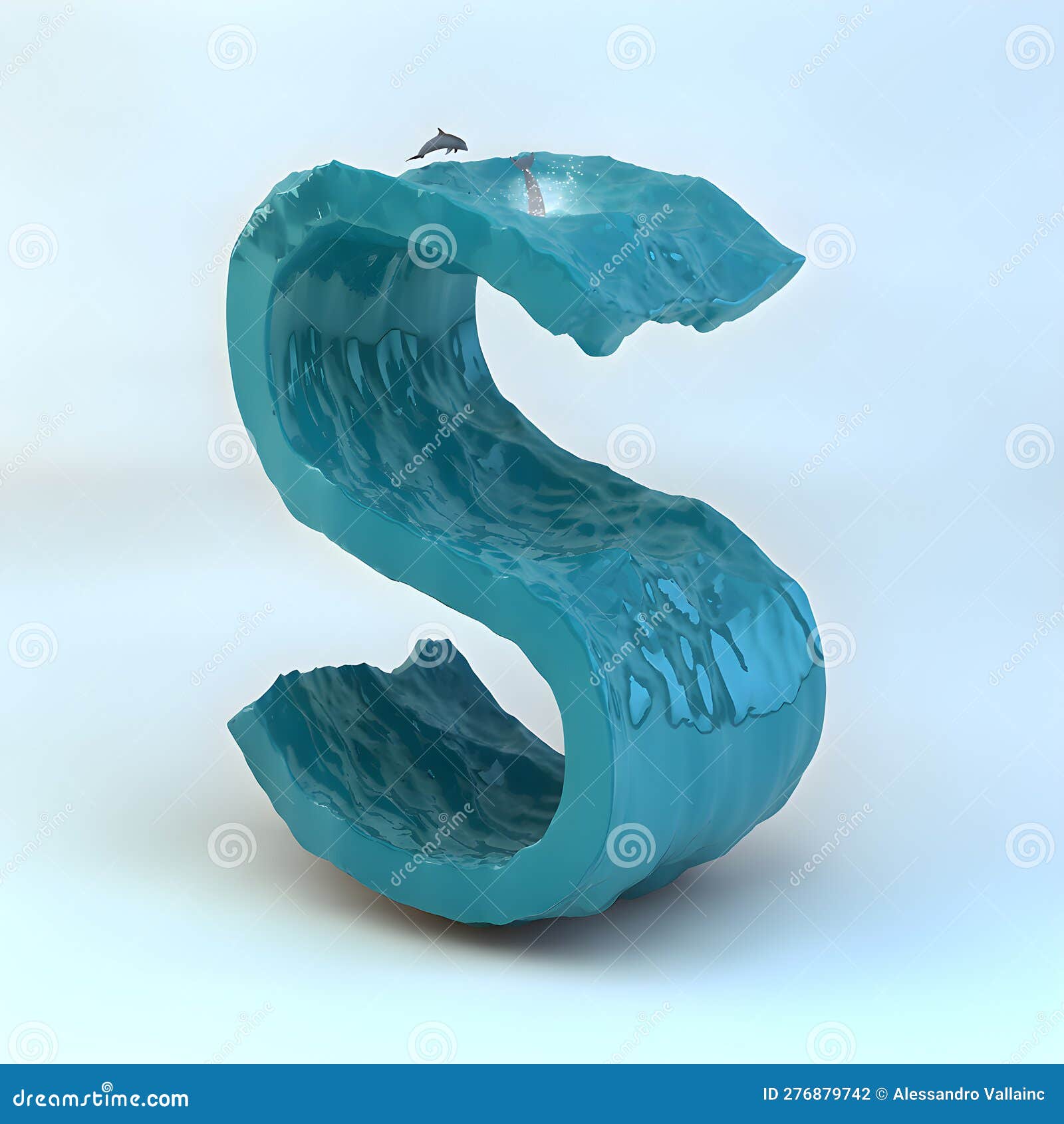 Creative 3D Typography Design - Alphabet Series - Letter S in the Shape ...