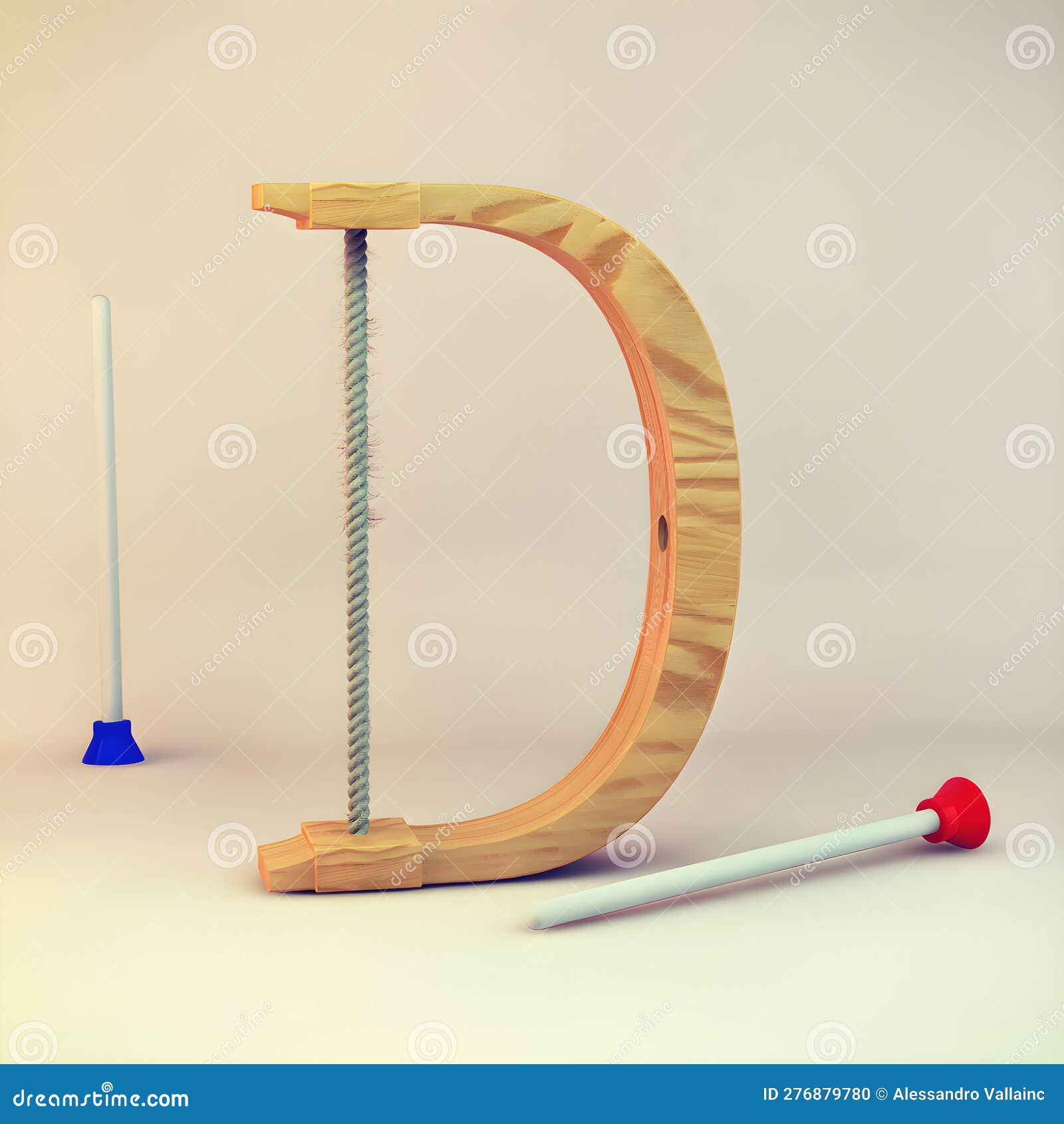 Creative 3D Typography Design - Alphabet Series - Letter D in the Shape ...