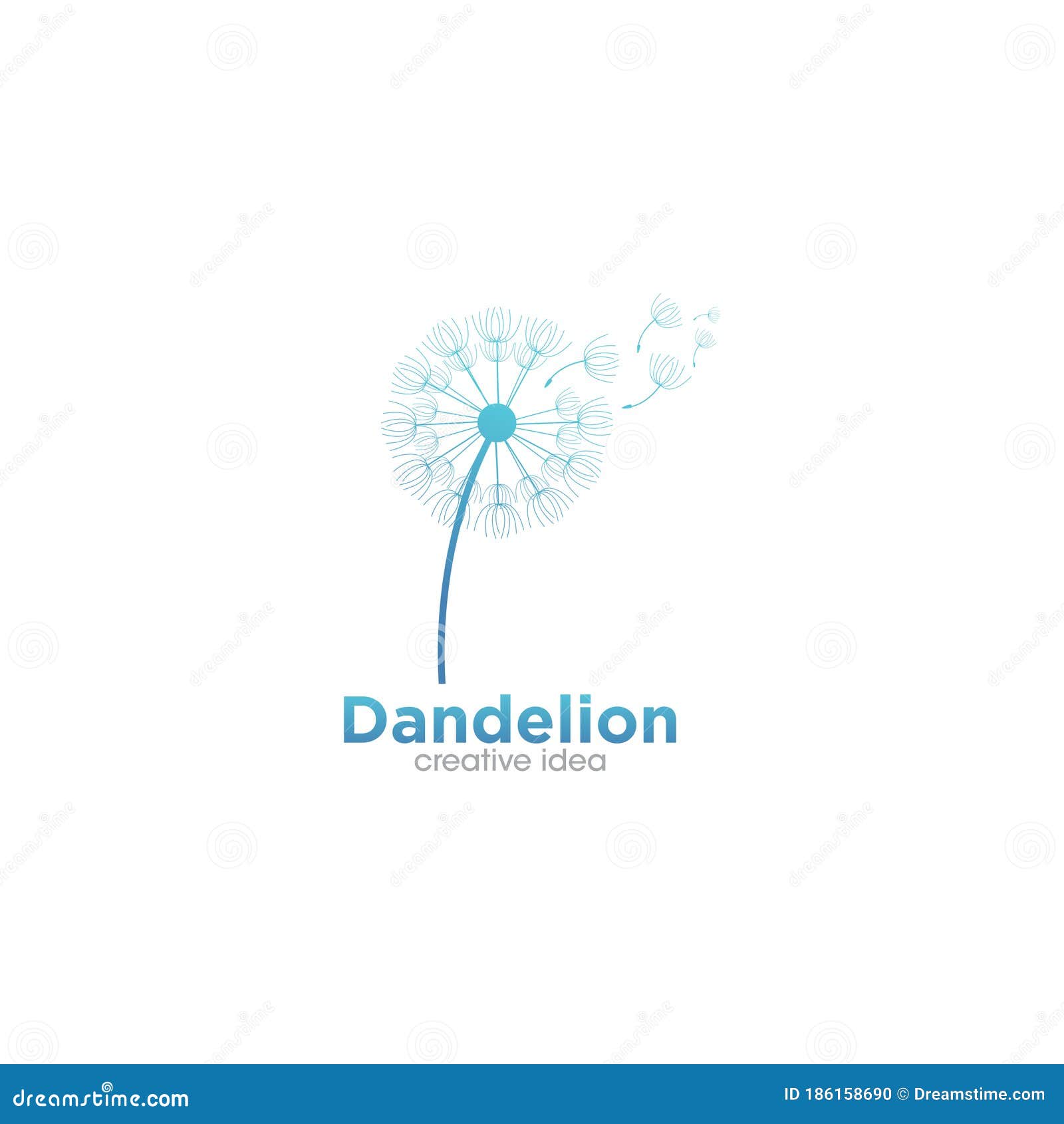 Dandelion Logo. Vector Illustration | CartoonDealer.com #94447526