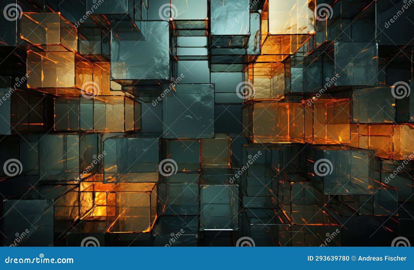 Creative Dark Background Made of Rectangular Shapes. Stock Photo ...