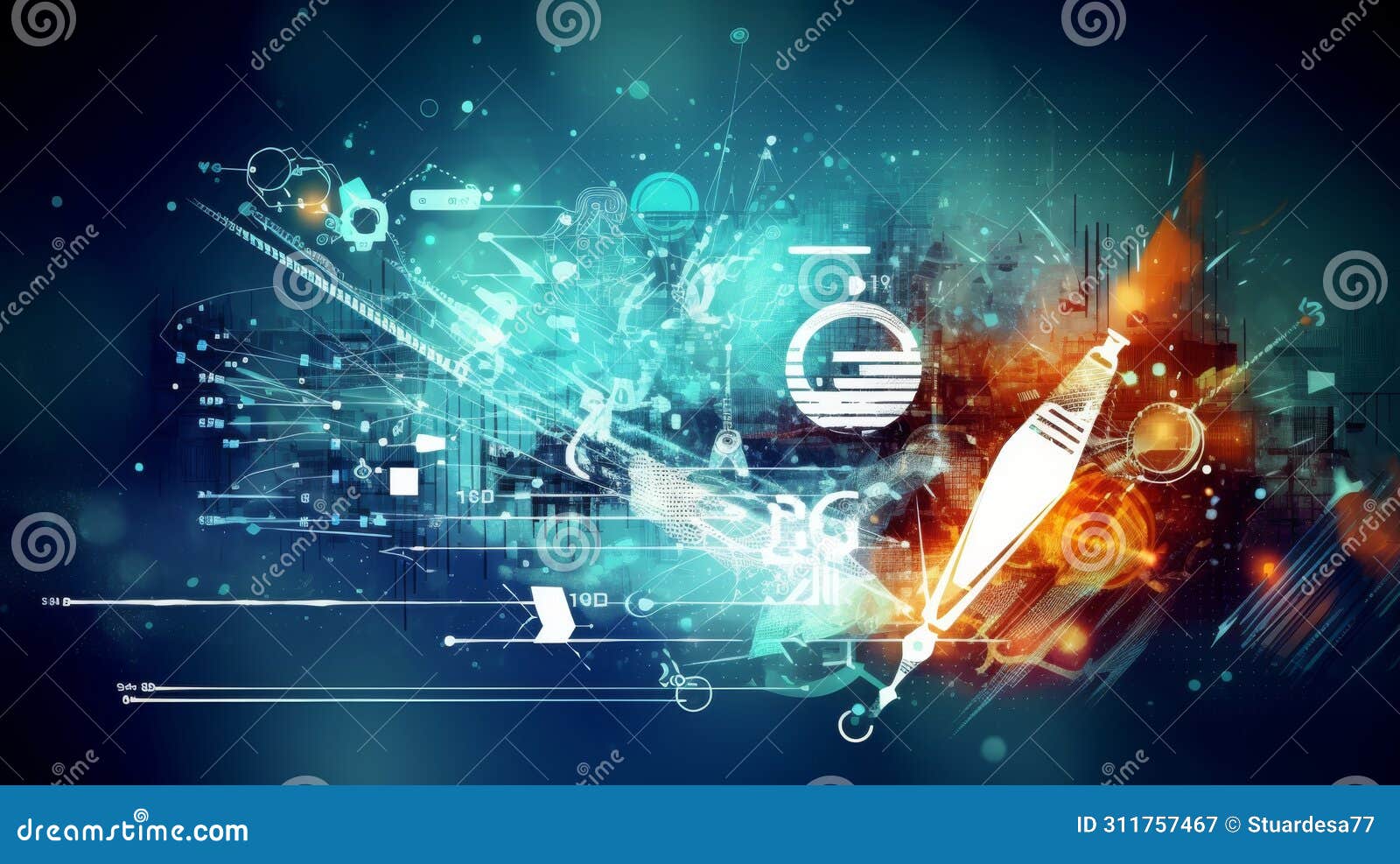 Creative Data Analytics Concept Stock Image - Image of analysis, graphs ...