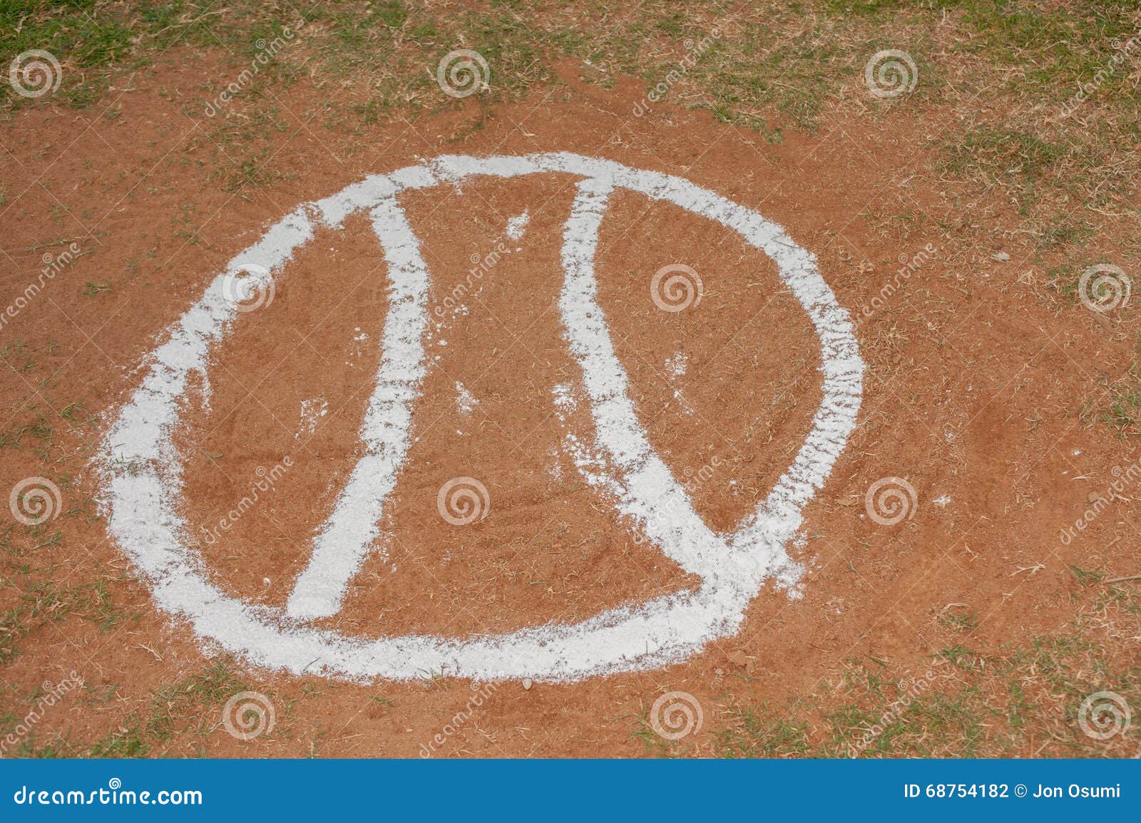 Creative on-deck Circle on Baseball Field. Stock Photo - Image of game ...