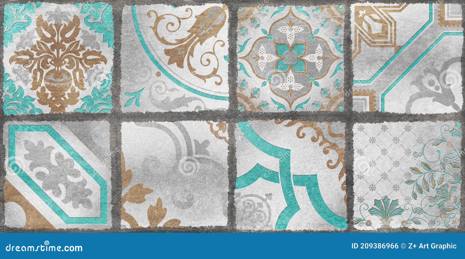 Creative Decor of Wall Tiles Design with High Resolution Stock ...