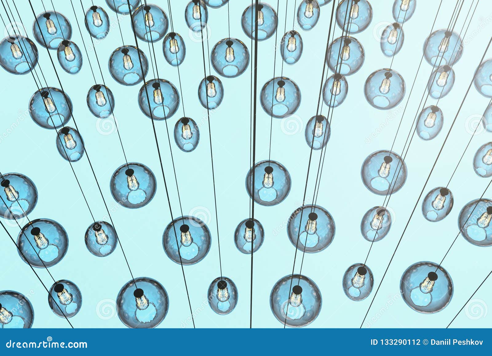 Creative Decorative Lamps Texture Stock Illustration - Illustration of ...