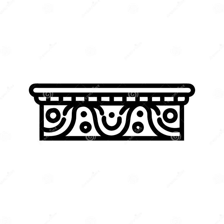 Creative Decorative Lintel Illustration for Design Stock Illustration ...