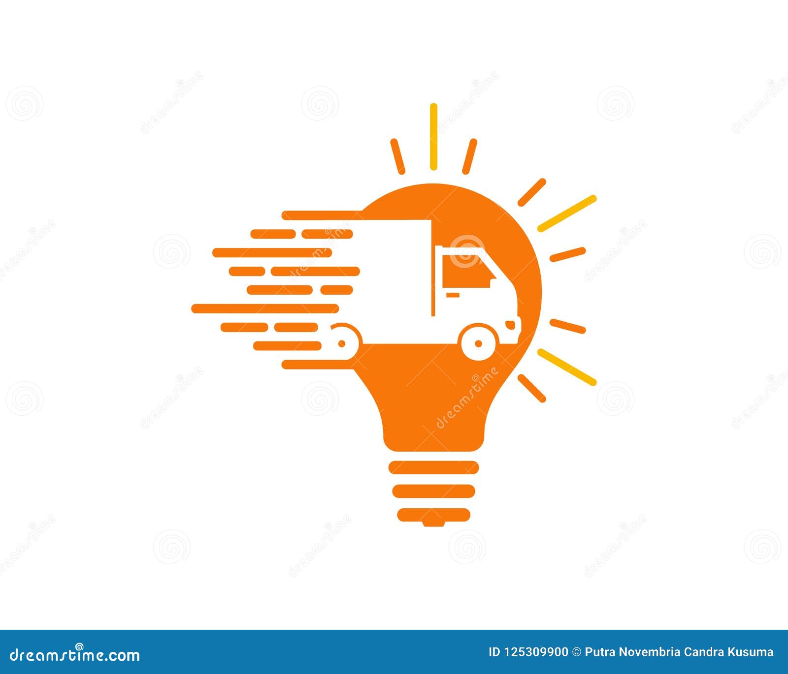 Creative Delivery Logo Icon Design Stock Vector - Illustration of fast ...