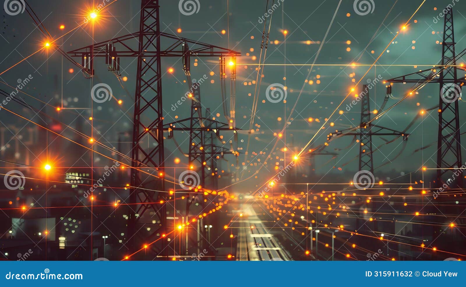 Creative Depiction of AI Algorithms Optimizing Energy Distribution ... Creative Depiction of AI Algorithms Optimizing Energy Distribution ...
