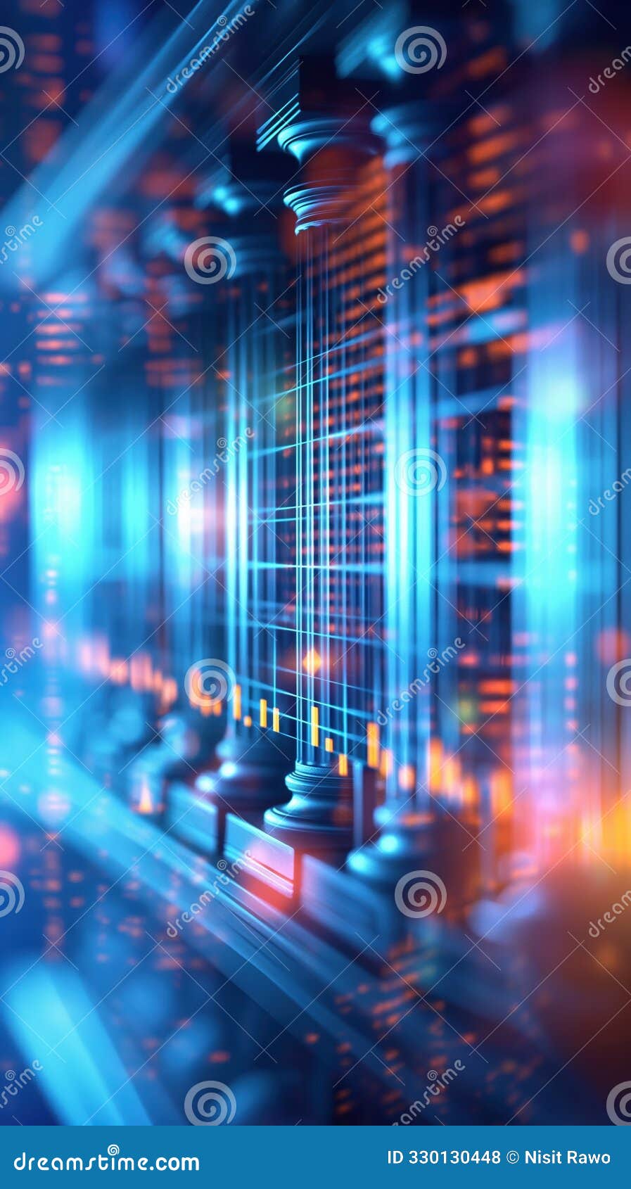 Creative Depiction of a Banking System with Futuristic Elements ...