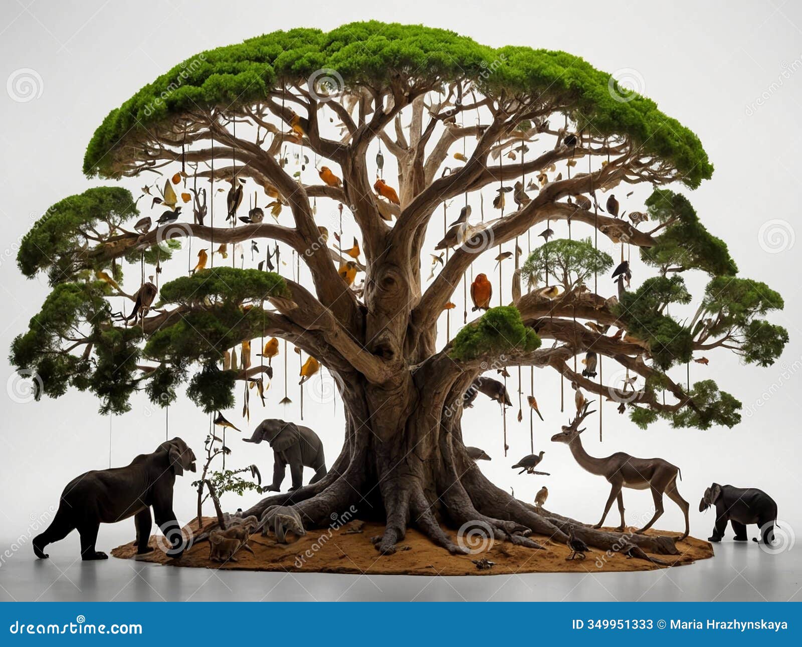 Creative Depiction of Charles Darwin S Tree of Evolution Stock ...