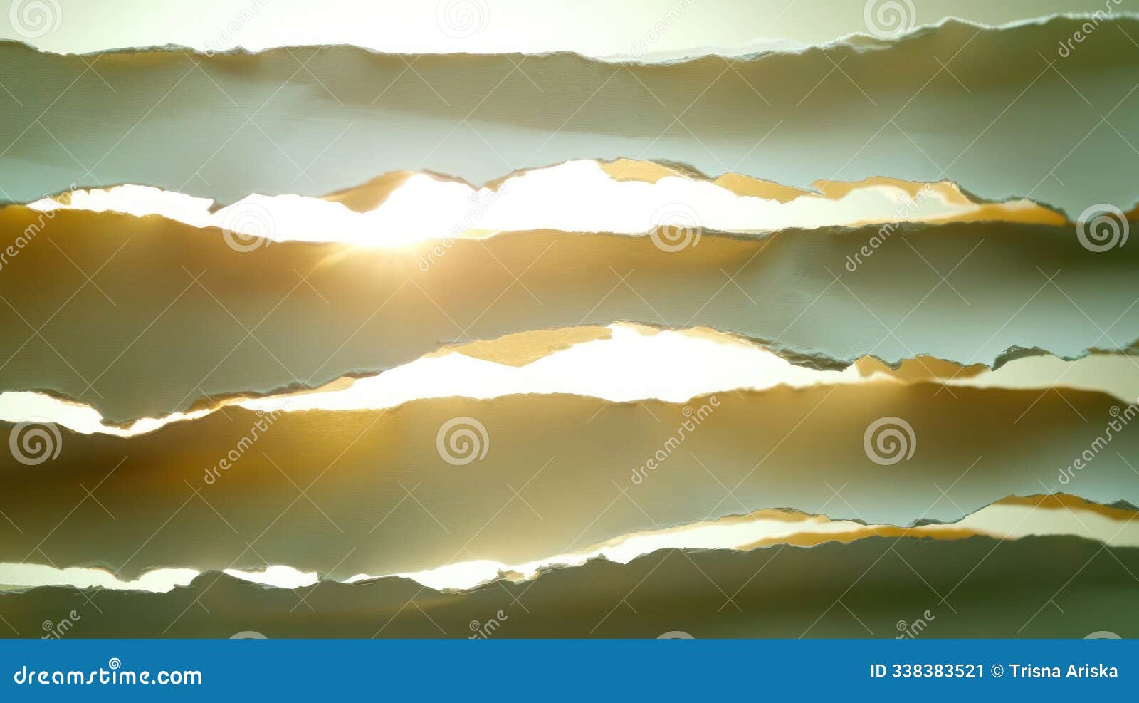 A Creative Depiction of Light Shining through Torn Paper Layers ...