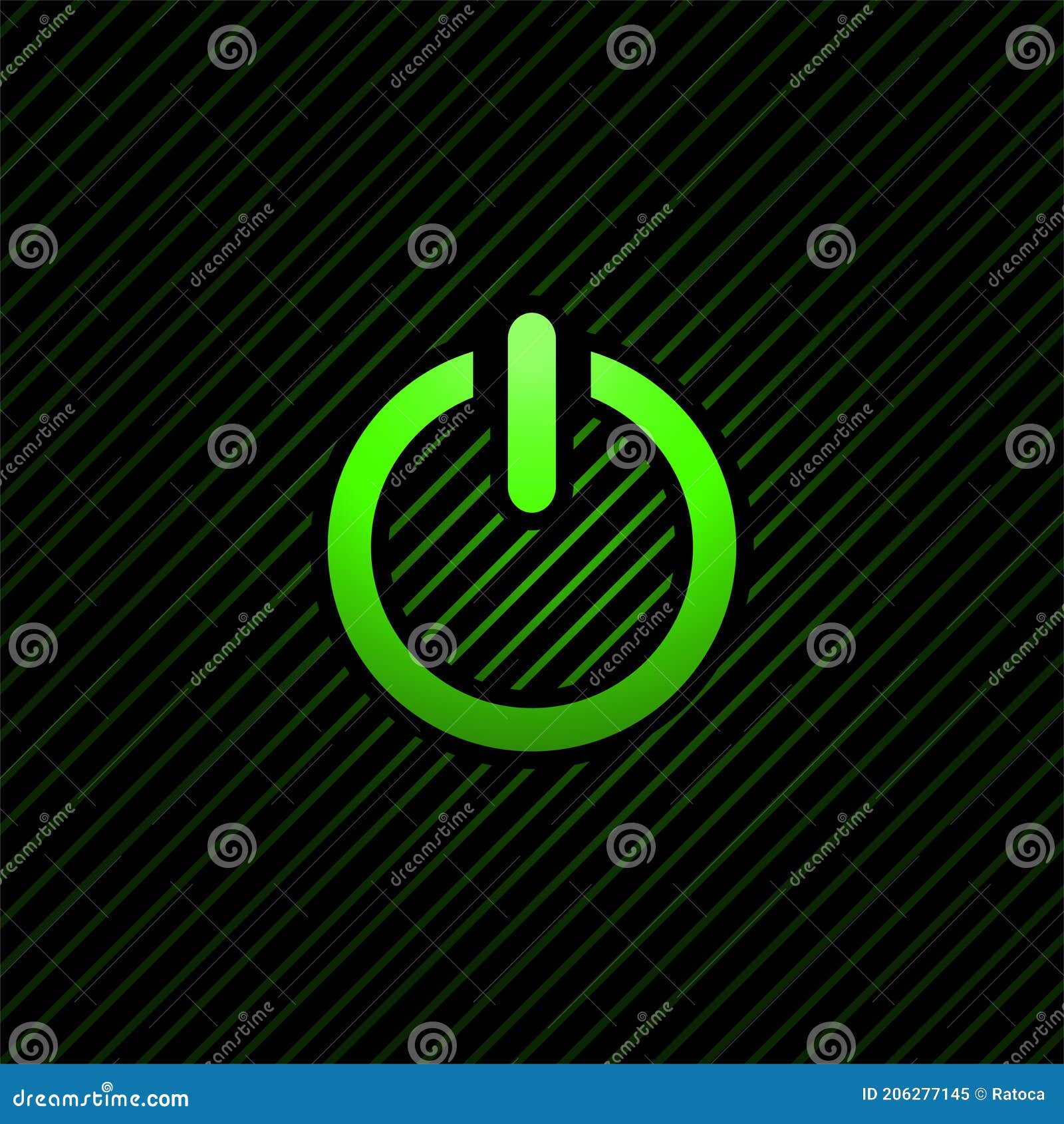 Creative Design of Activate Symbol Stock Vector - Illustration of start ...