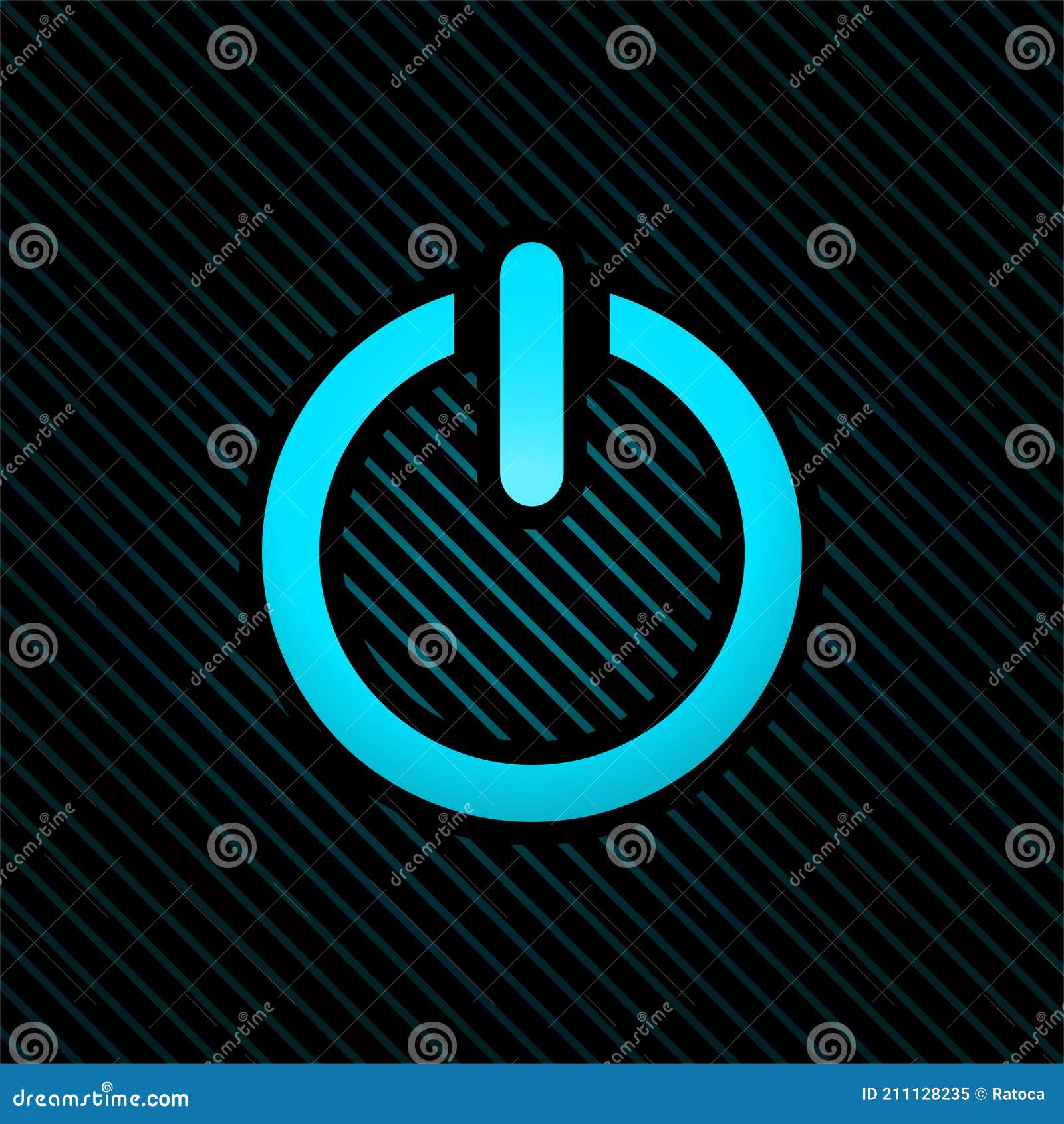 Design of activate symbol stock vector. Illustration of start - 211128235