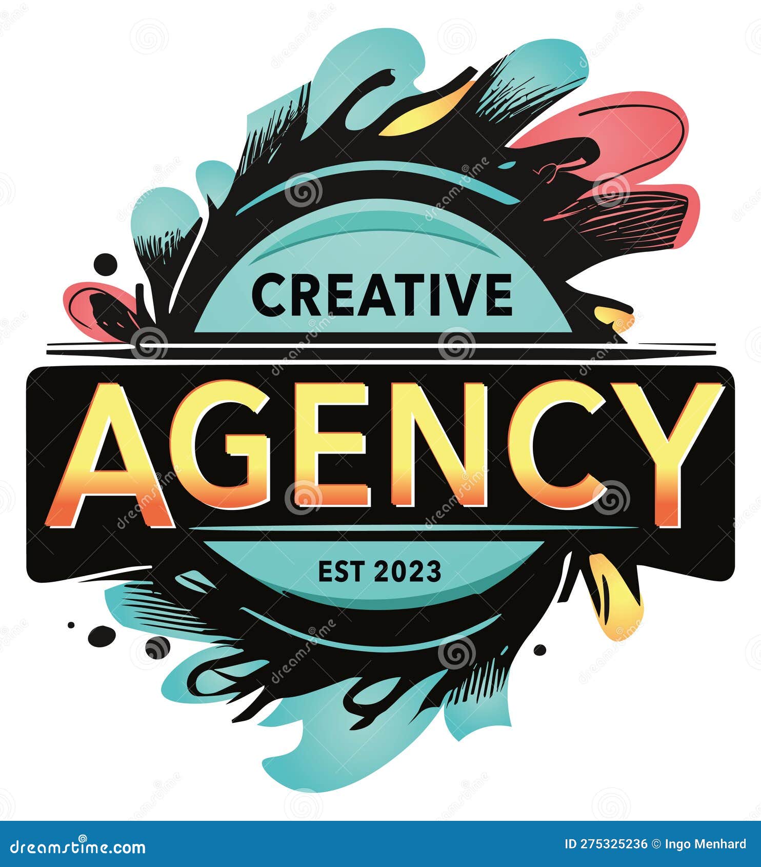 Creative Design Agency Logo Vector Illustration Stock Vector ...