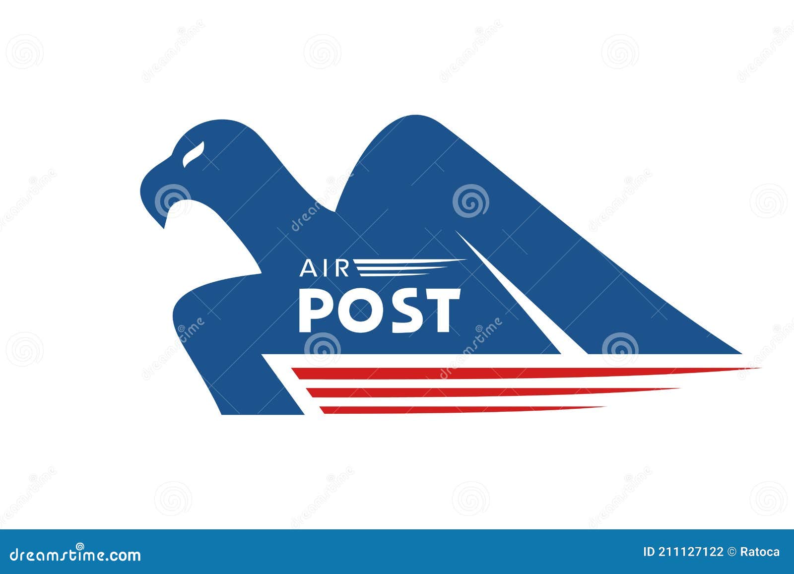 Air post symbol stock vector. Illustration of letter - 211127122
