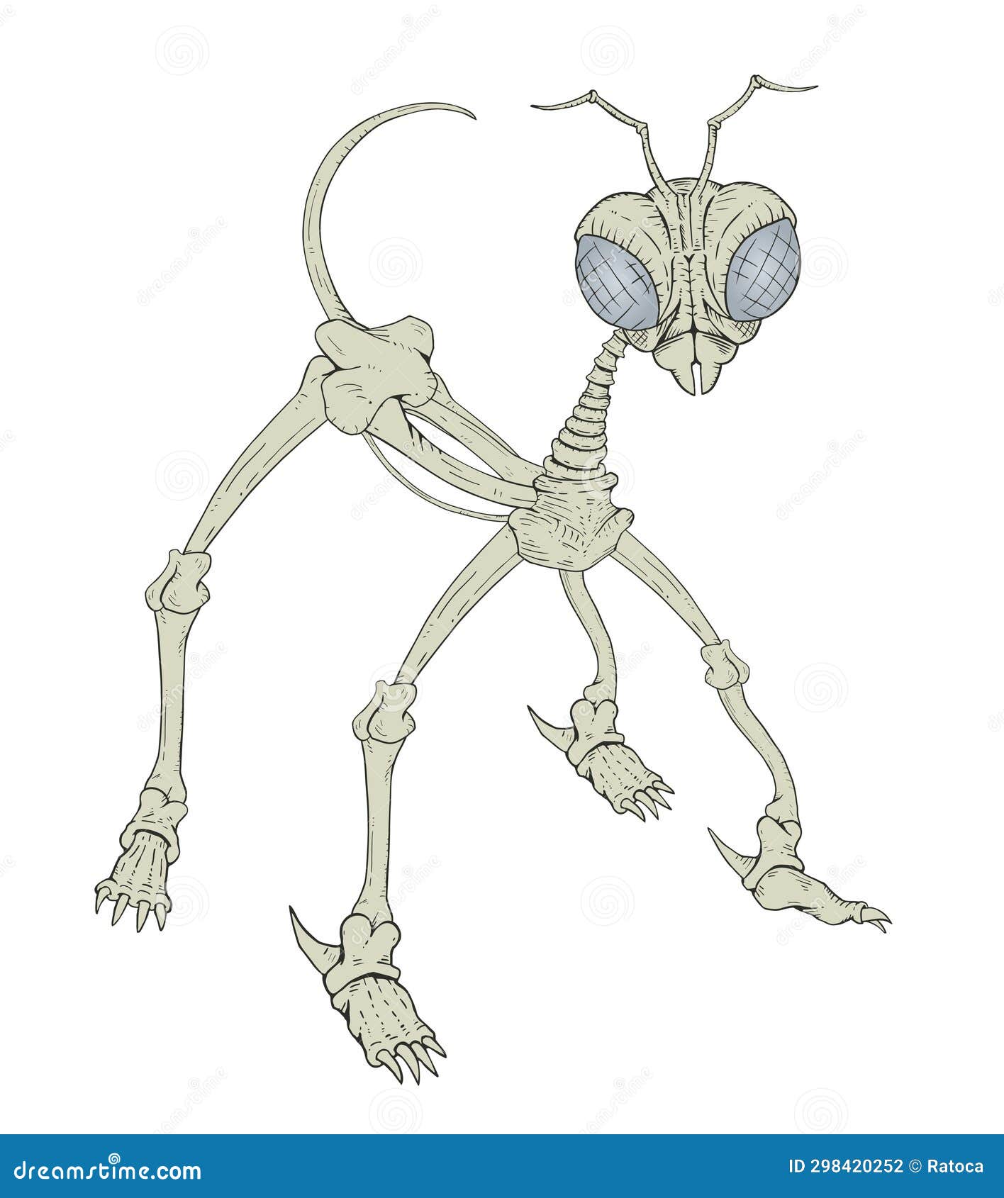 Alien dog design stock vector. Illustration of comic - 298420252