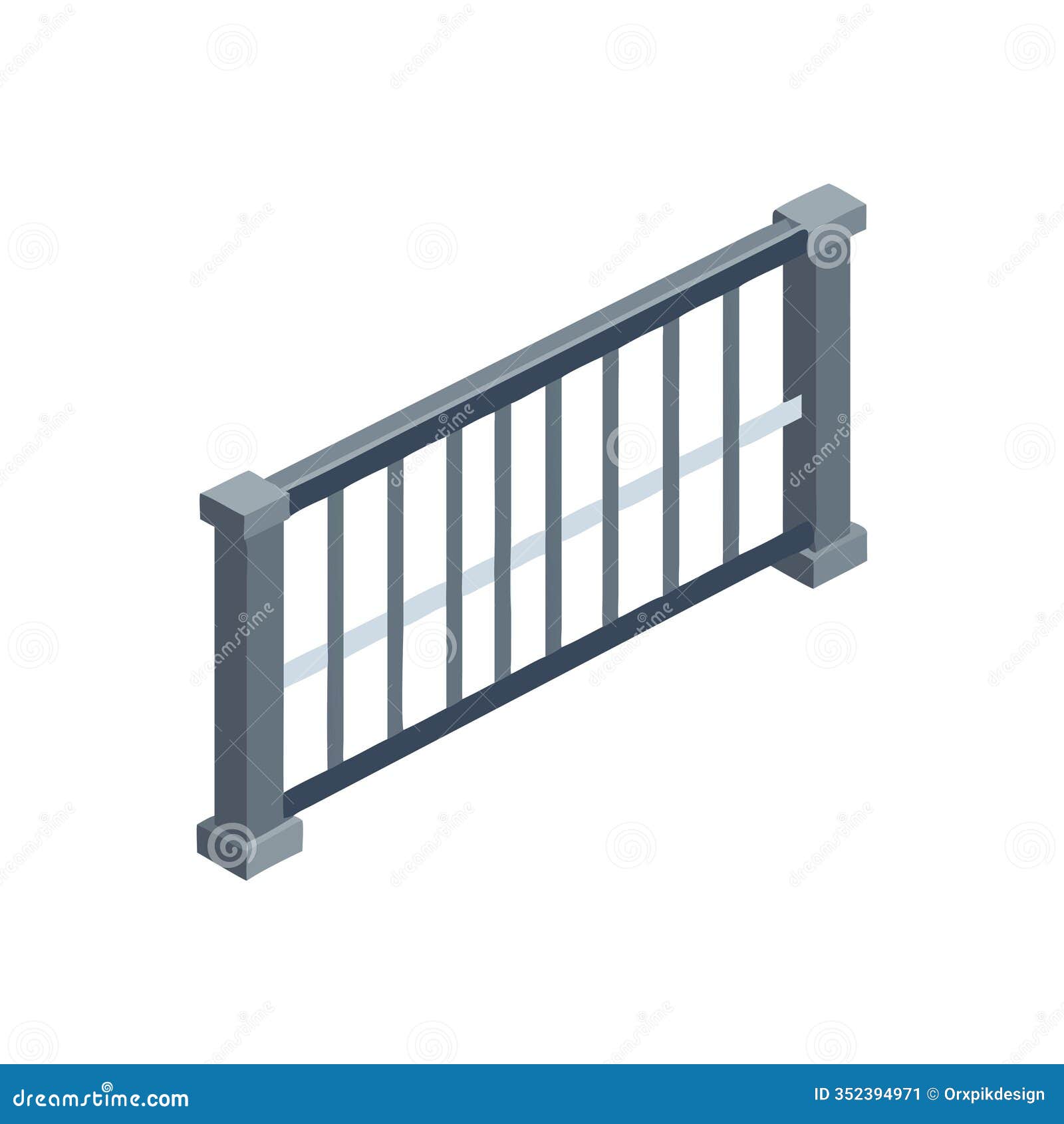 Creative Aluminum Railing Icon Design Stock Illustration - Illustration ...