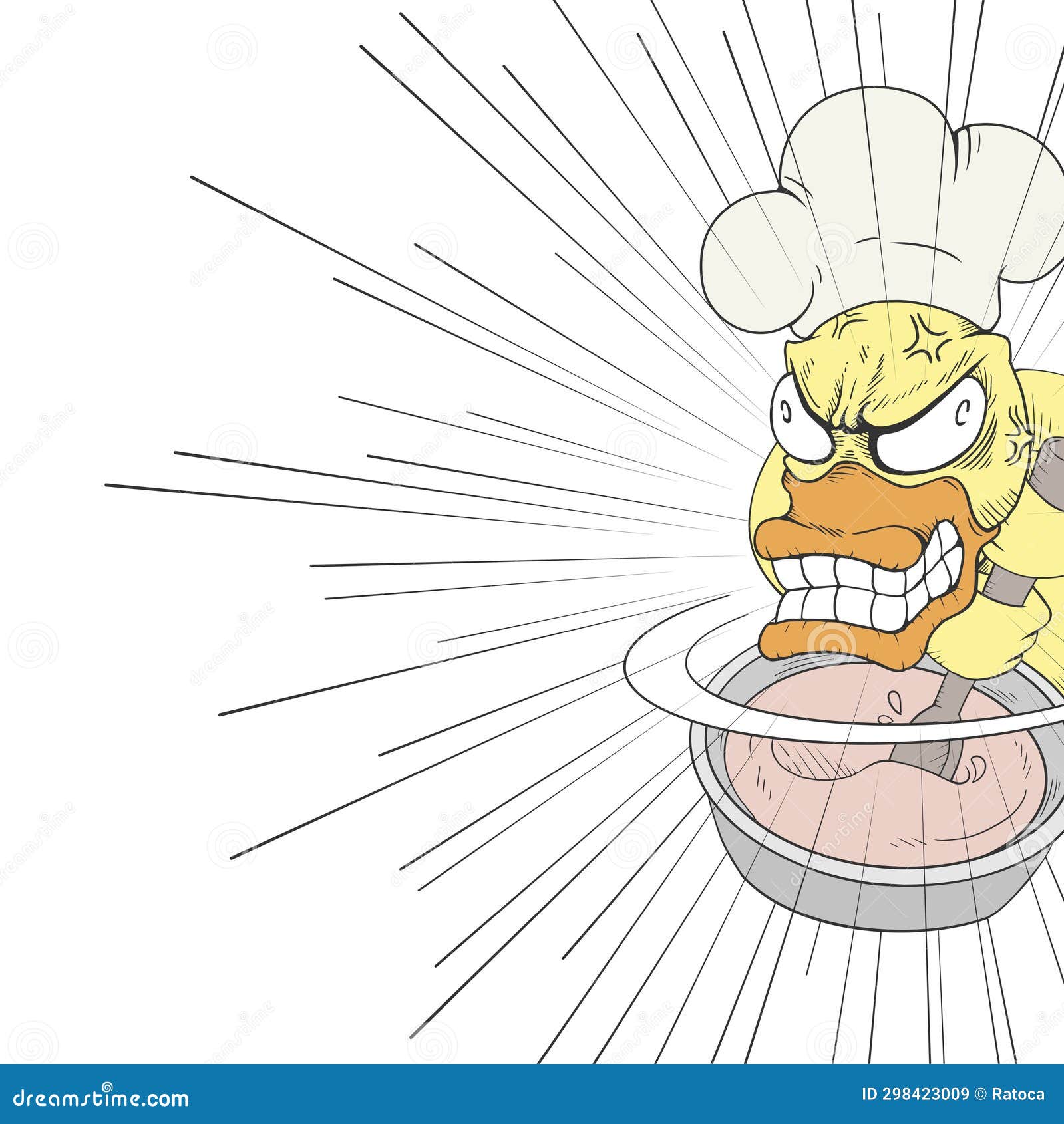Angry Cooking Glove Cartoon Stock Illustration | CartoonDealer.com ...