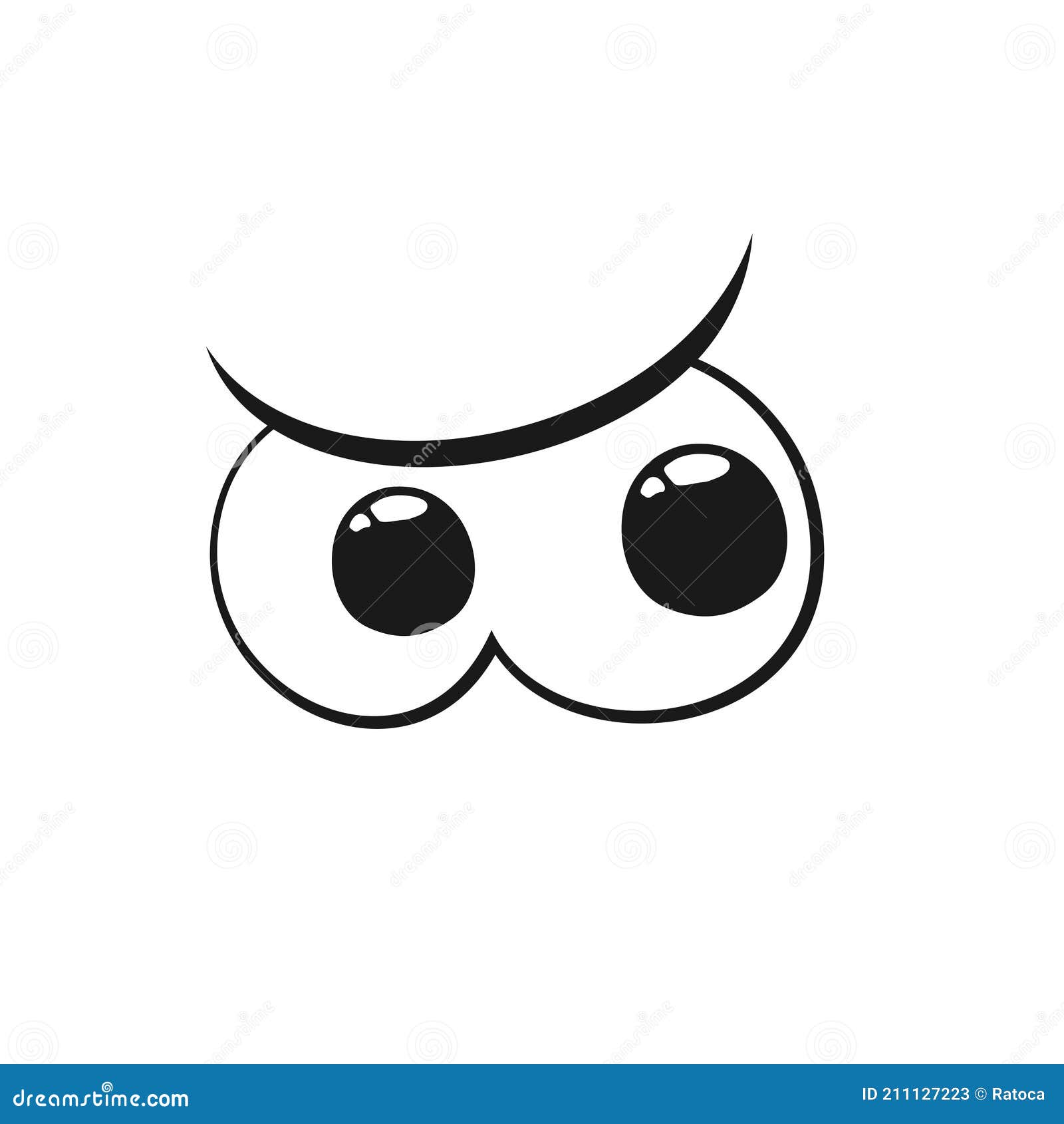 Design of Angry Eyes Illustration Stock Vector - Illustration of ...