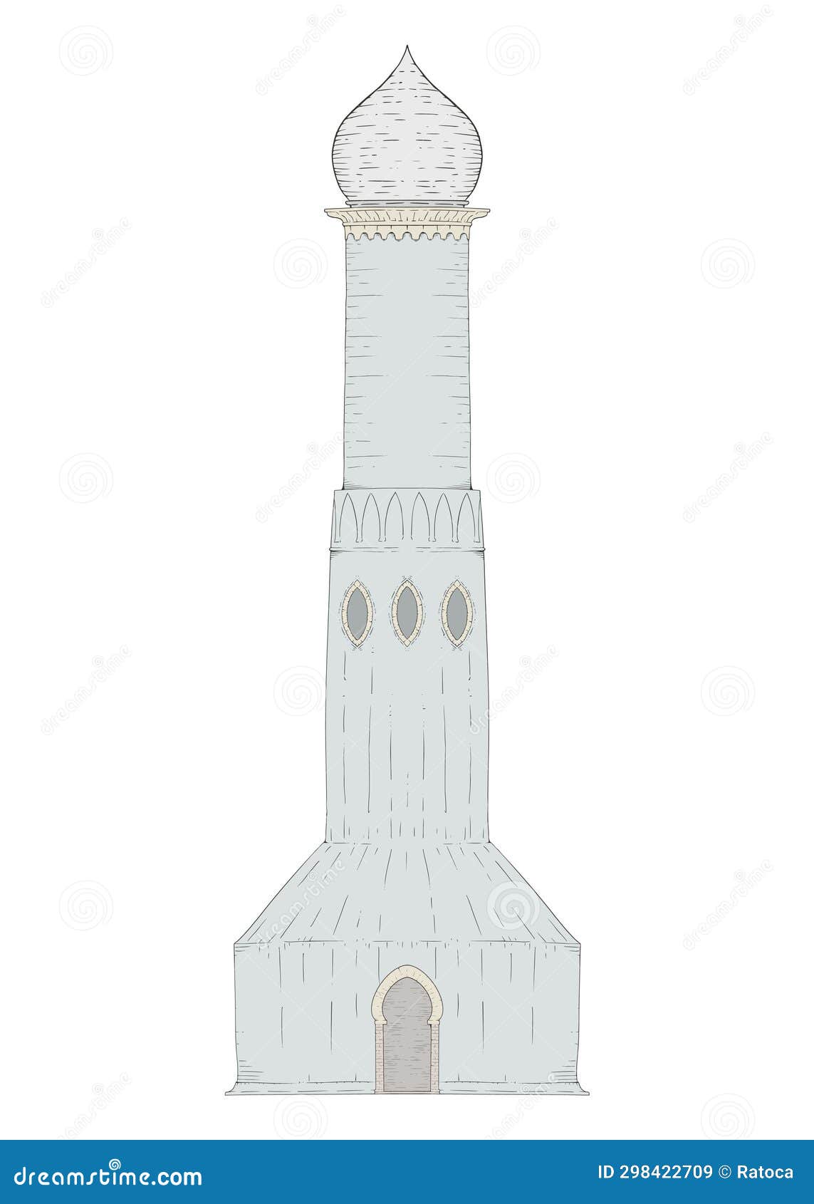 Arabian Building Illustration Stock Vector - Illustration of culture ...