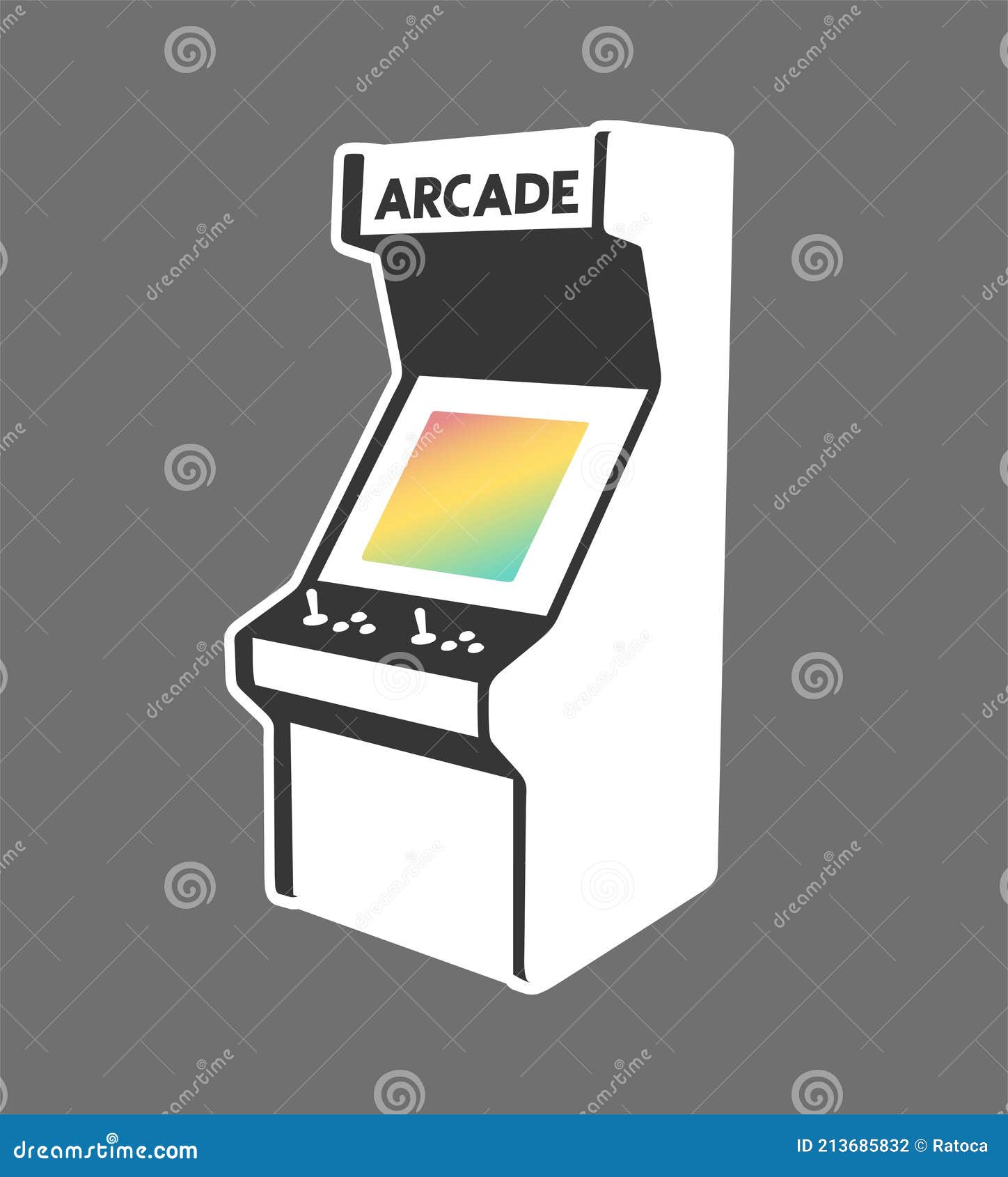 Creative Design of Arcade Machine Illustration Stock Vector ...